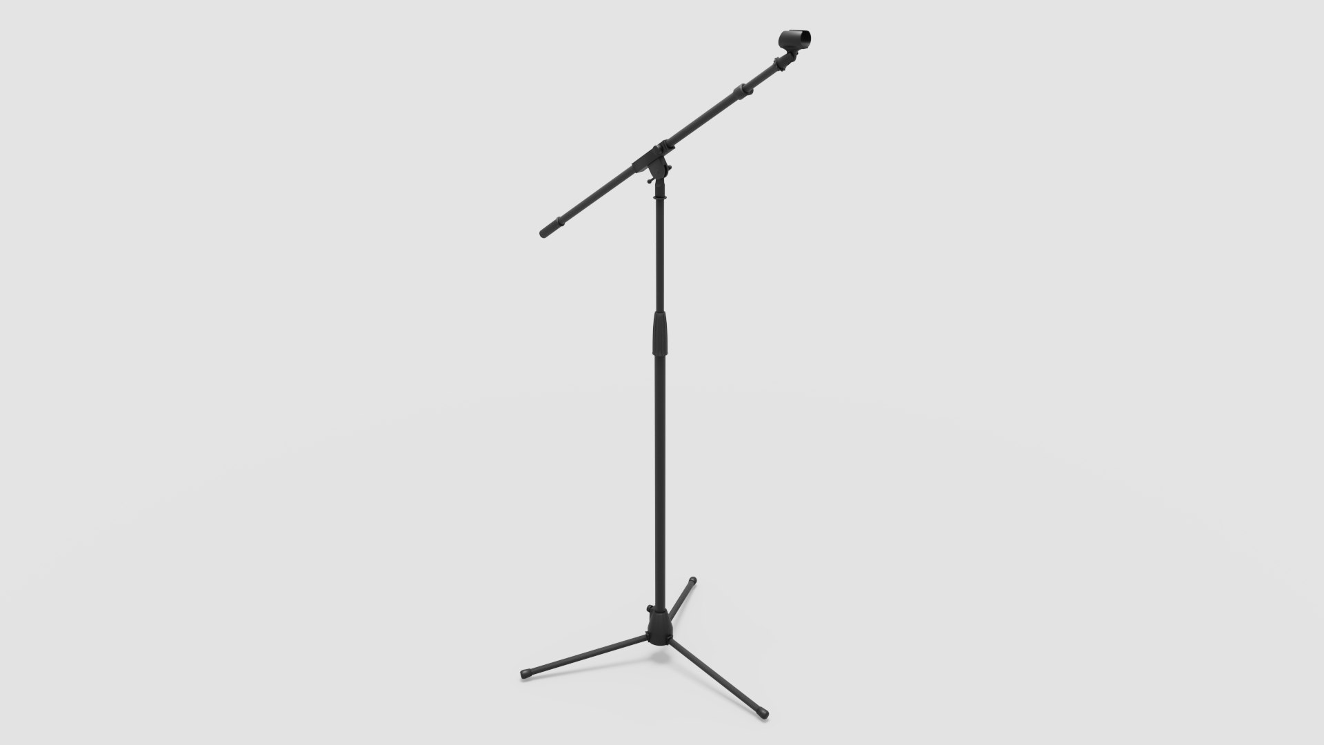 Microphone Stand Black Low-poly 3D Model - TurboSquid 2324470