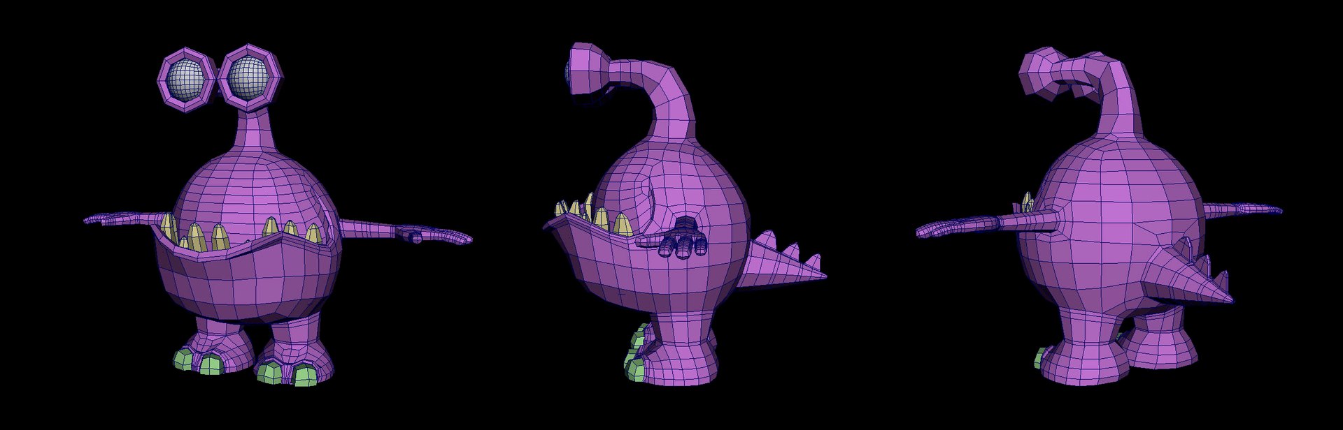 3D monster animation model - TurboSquid 1335310