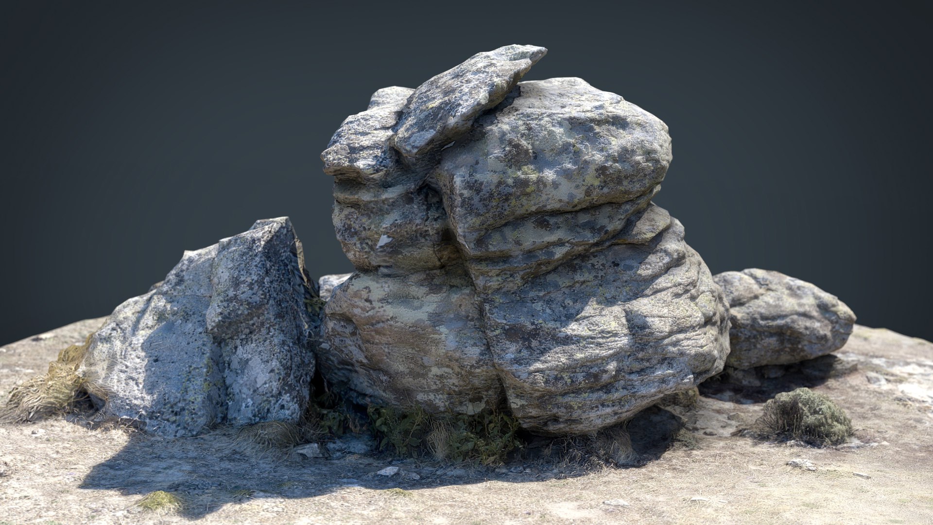 Realistic Rock Model - TurboSquid 1202746