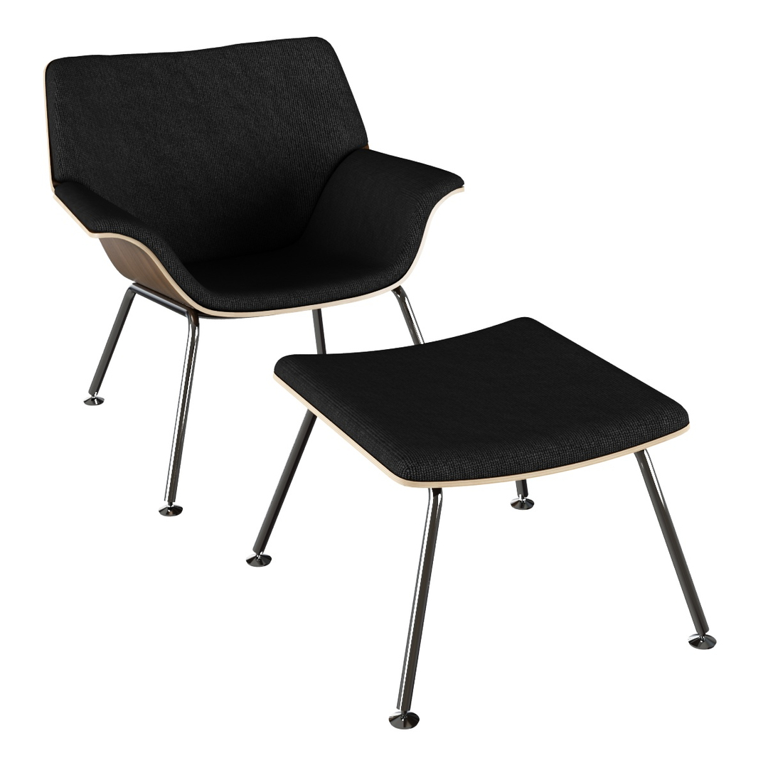 3d herman miller swoop lounge furniture model
