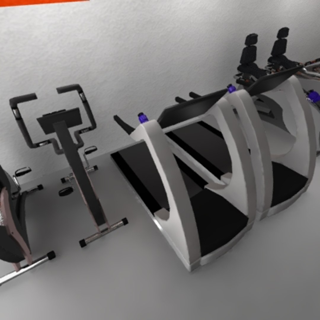 3d Model Of Gym Fitness