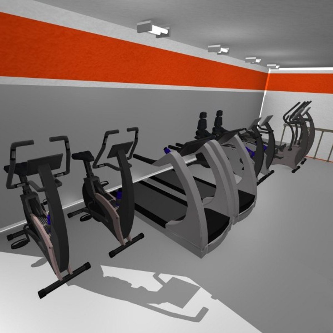 3d Model Of Gym Fitness