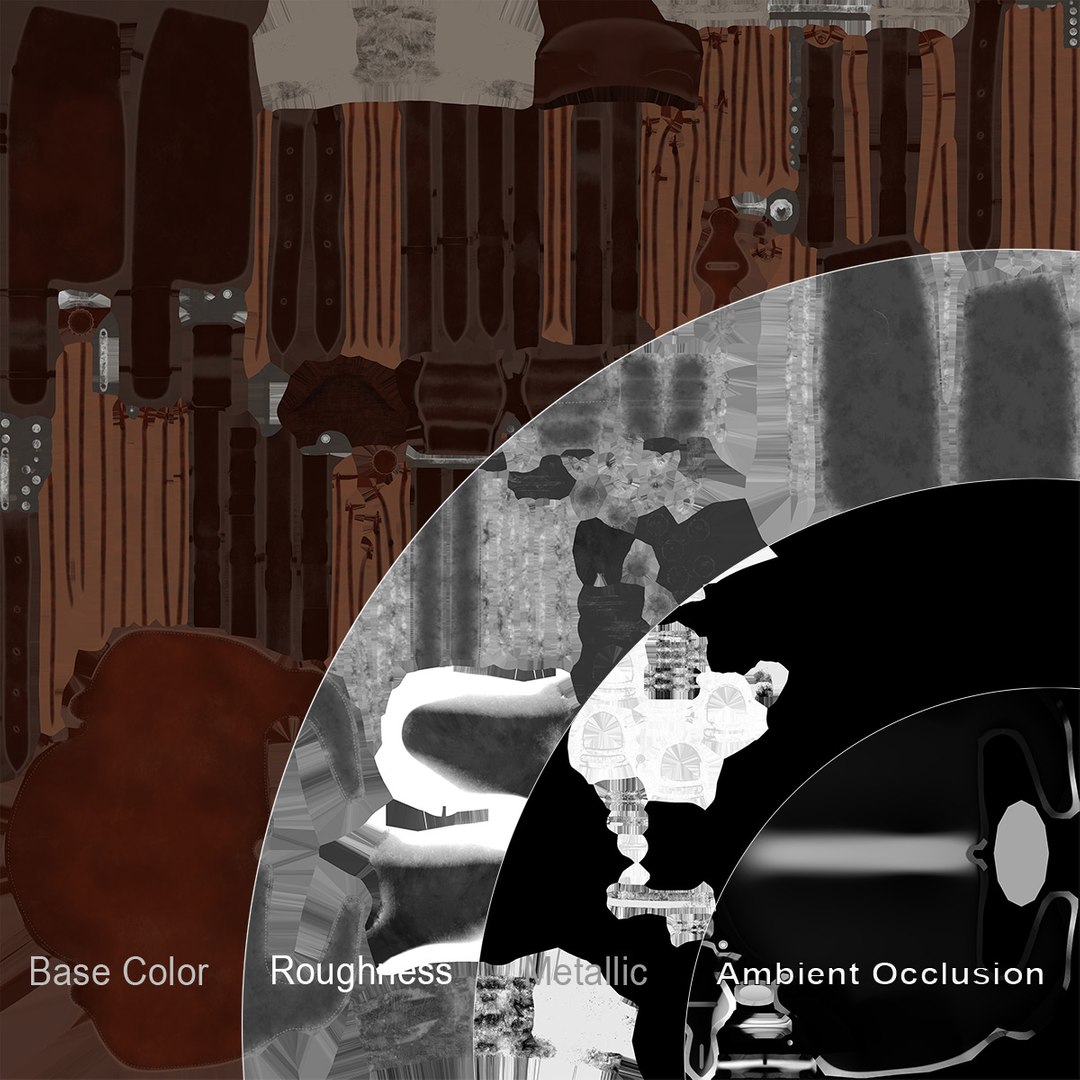 Horse Saddle 8K PBR Textures 3D - TurboSquid 2083334