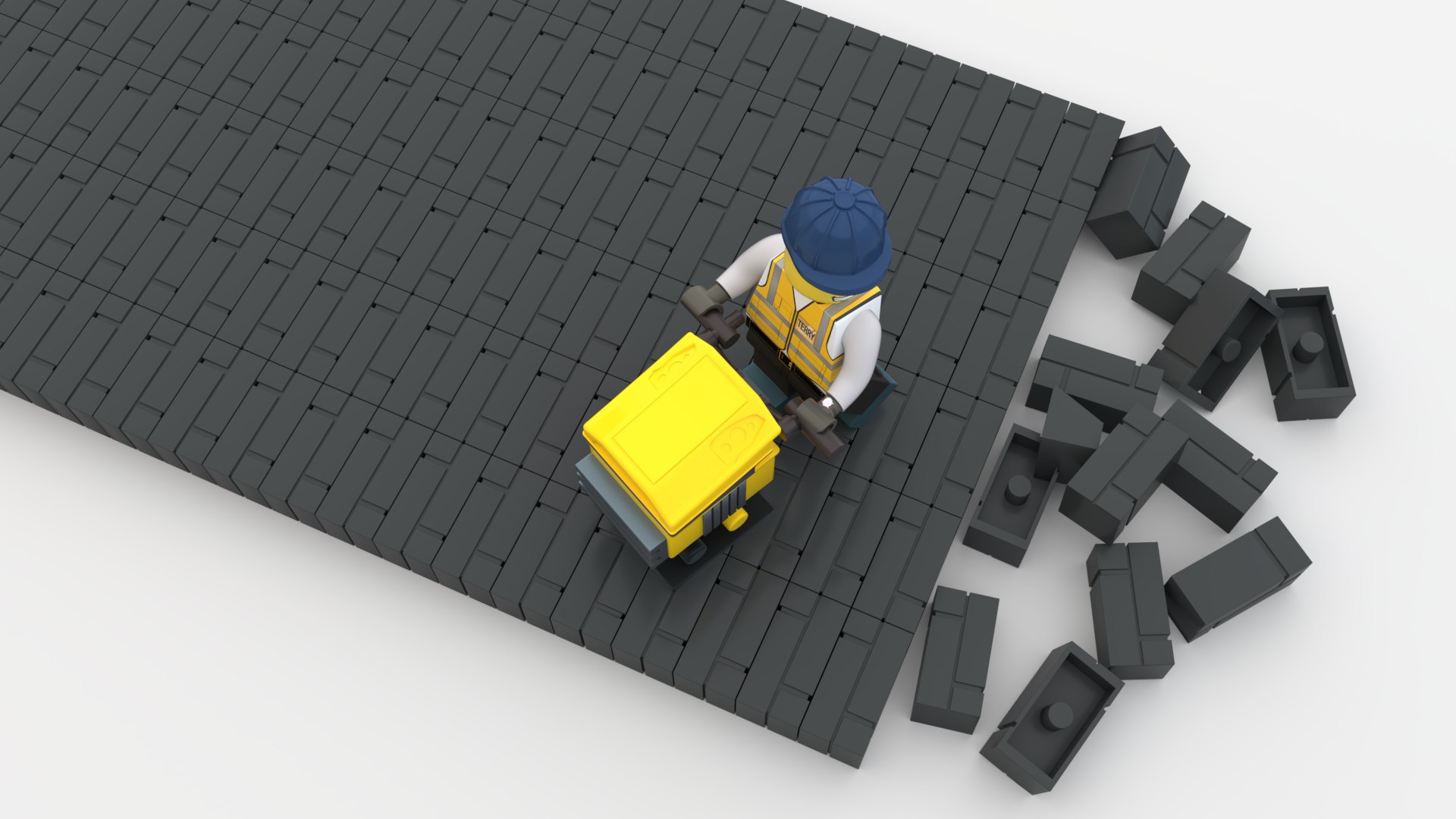 3D Lego Two Workers With Hammers Model - TurboSquid 1792432