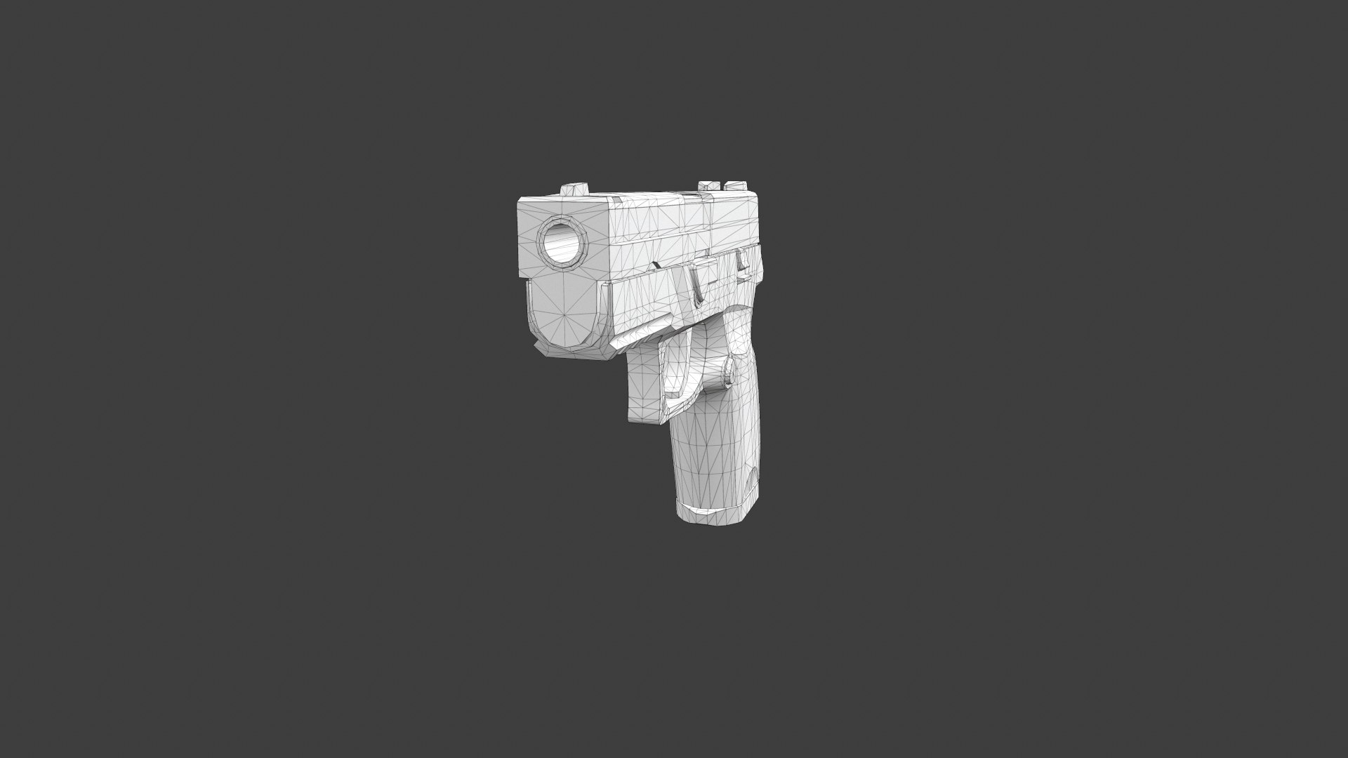 3d Model Pke 242 P250 Pistol