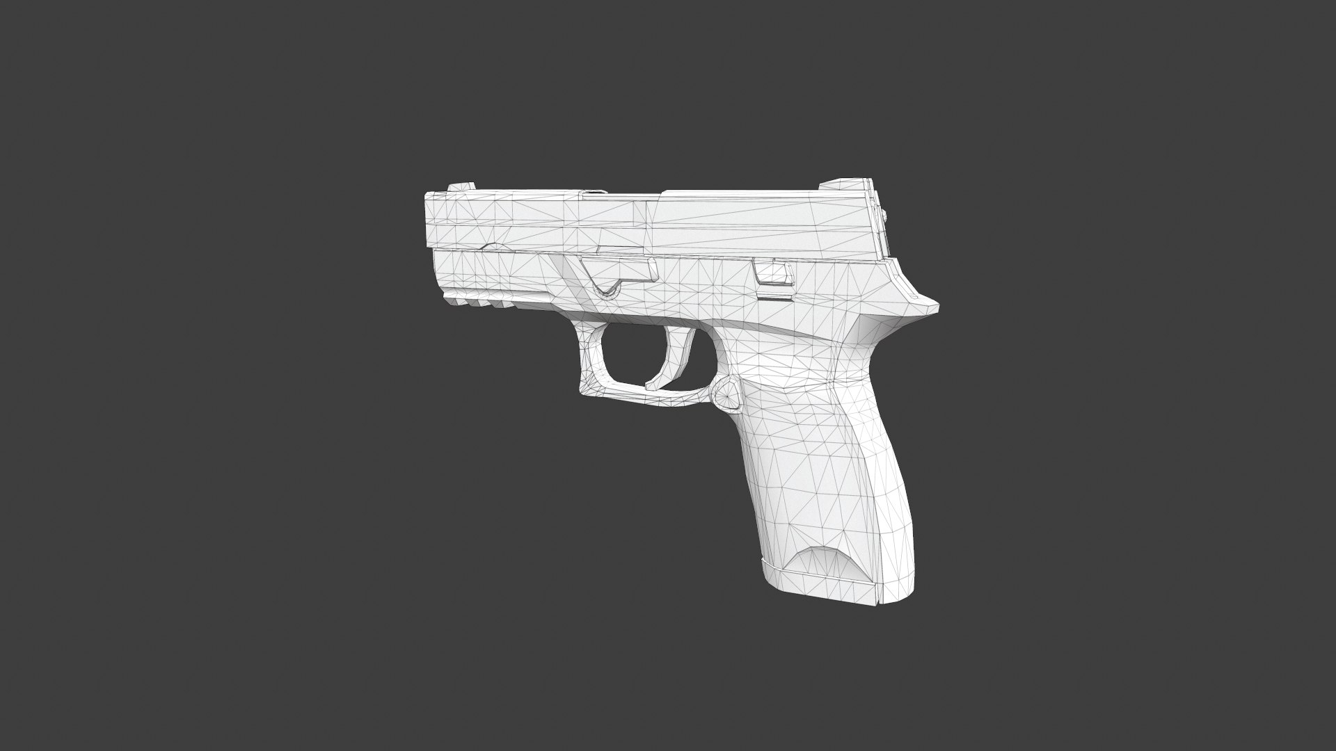 3d Model Pke 242 P250 Pistol
