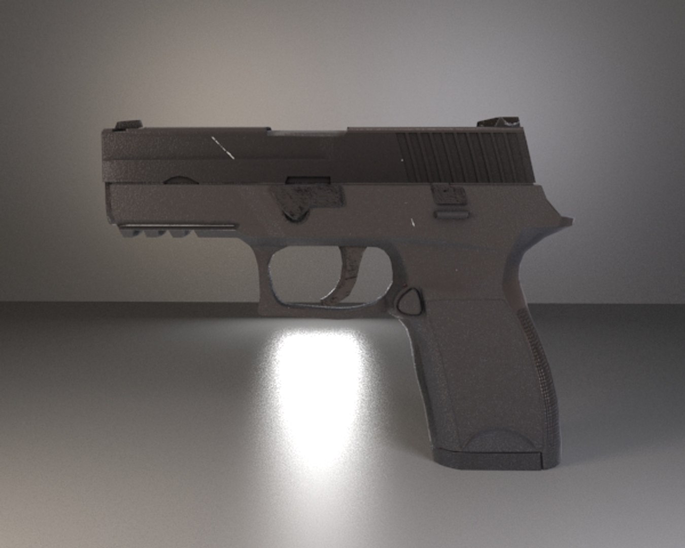 3d Model Pke 242 P250 Pistol