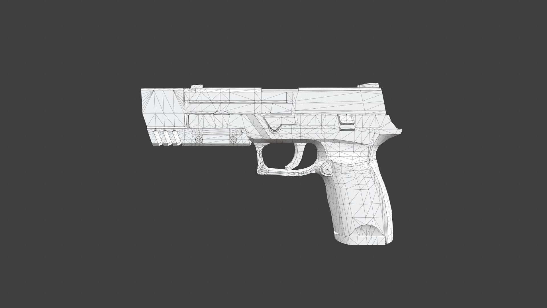 3d Model Pke 242 P250 Pistol