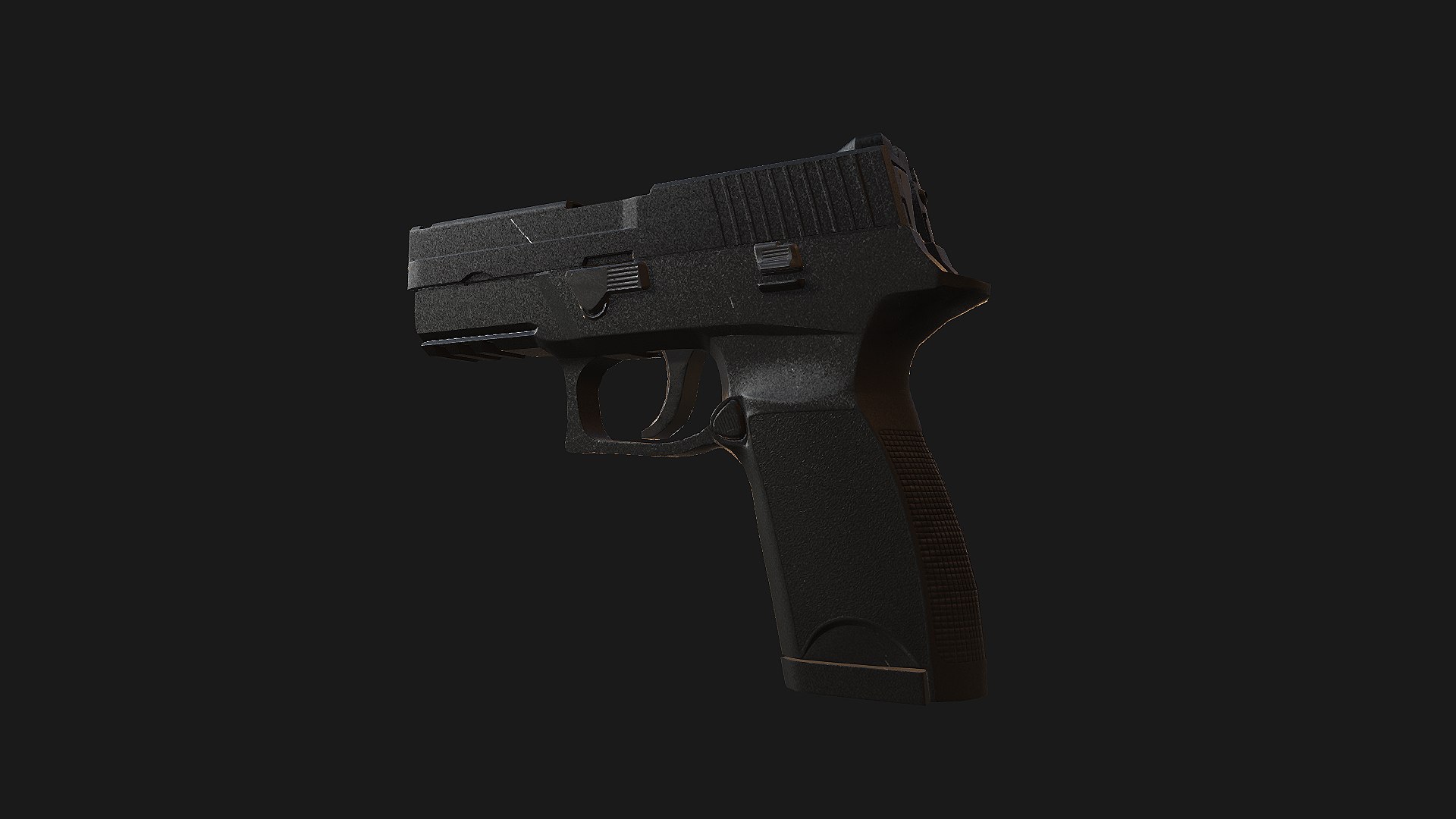 3d Model Pke 242 P250 Pistol