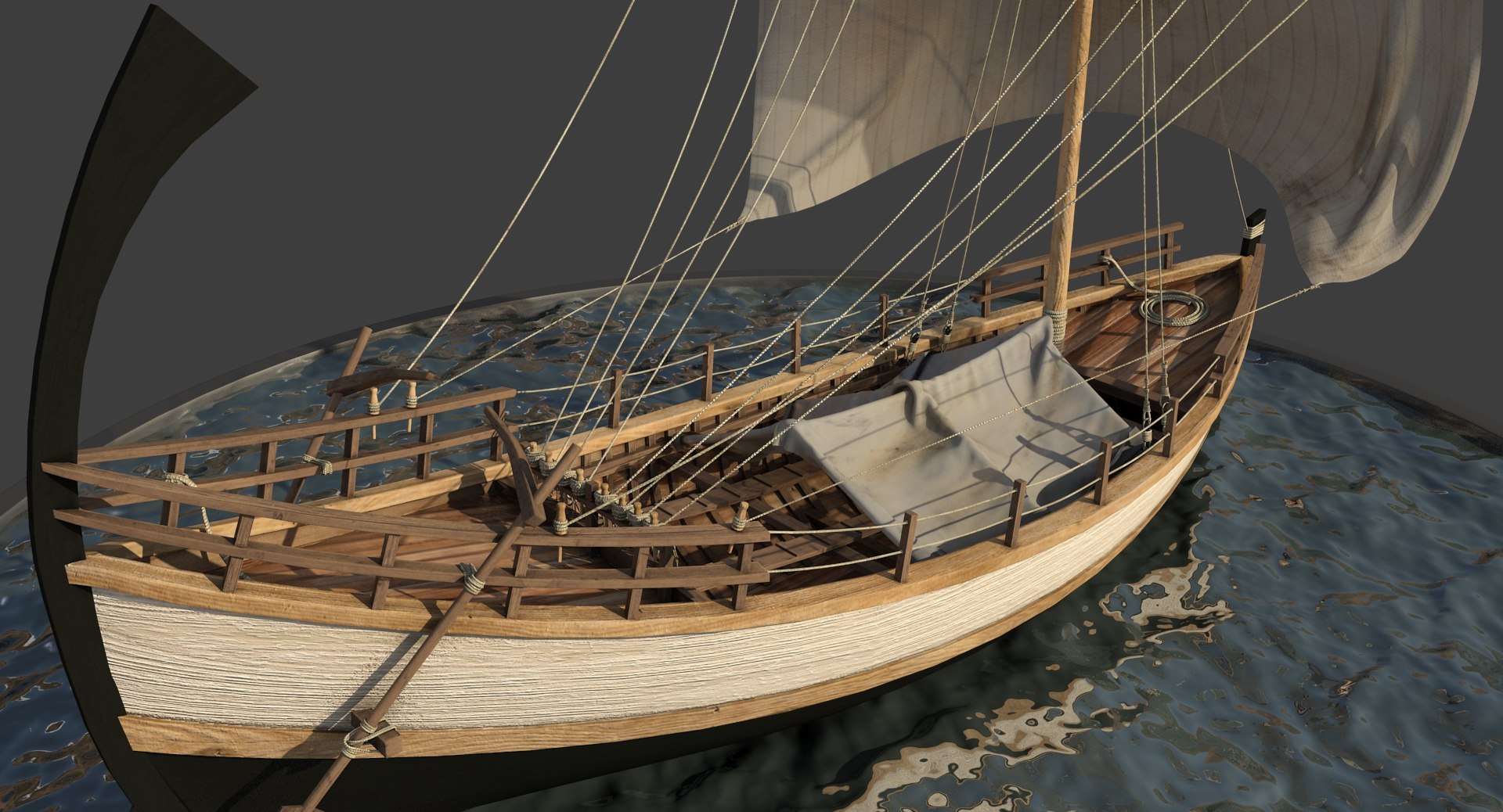 3D antic merchant ship greek - TurboSquid 1331218