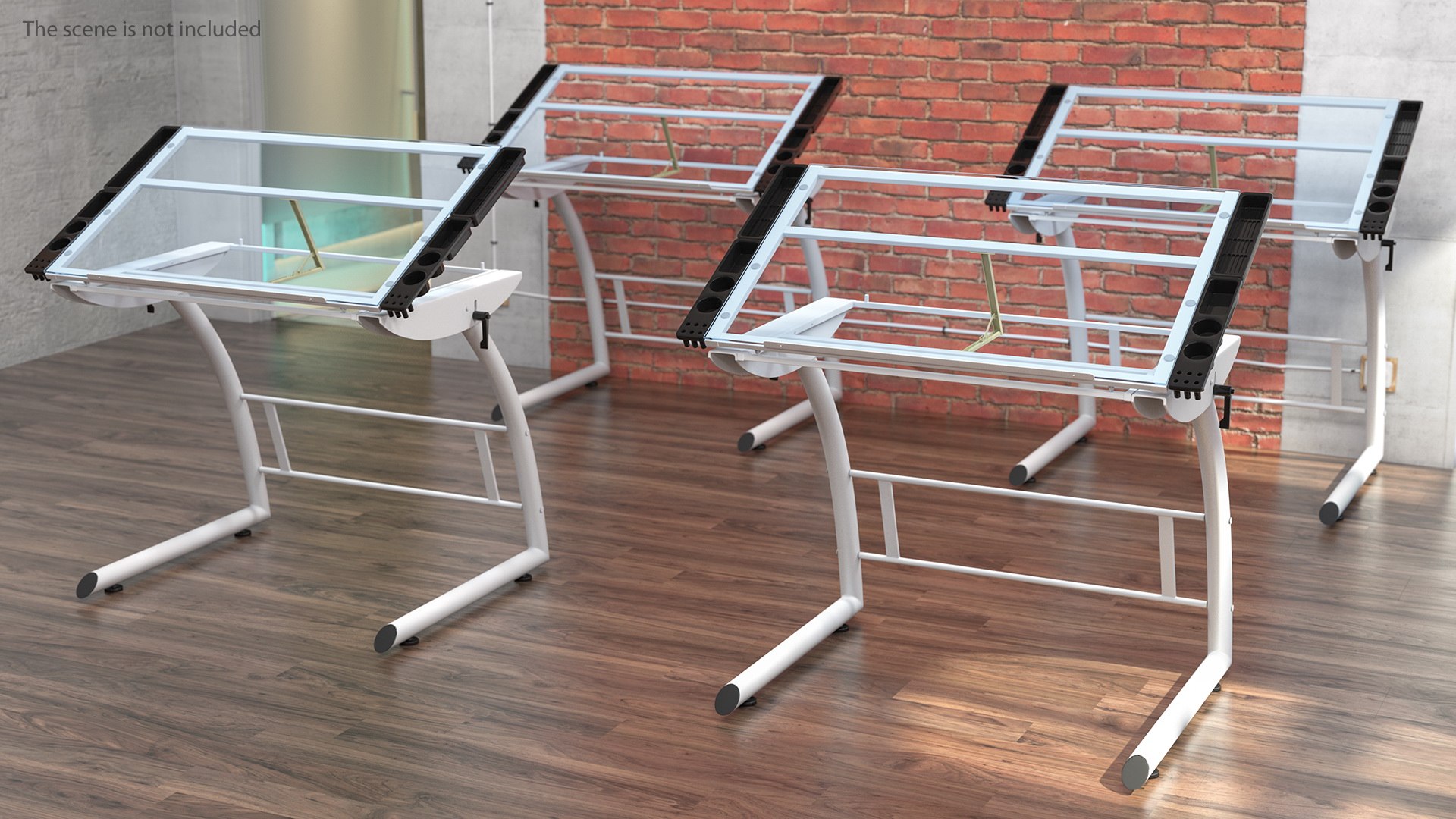 Tiltable Drawing Tables Collection 3D model - TurboSquid 1744571