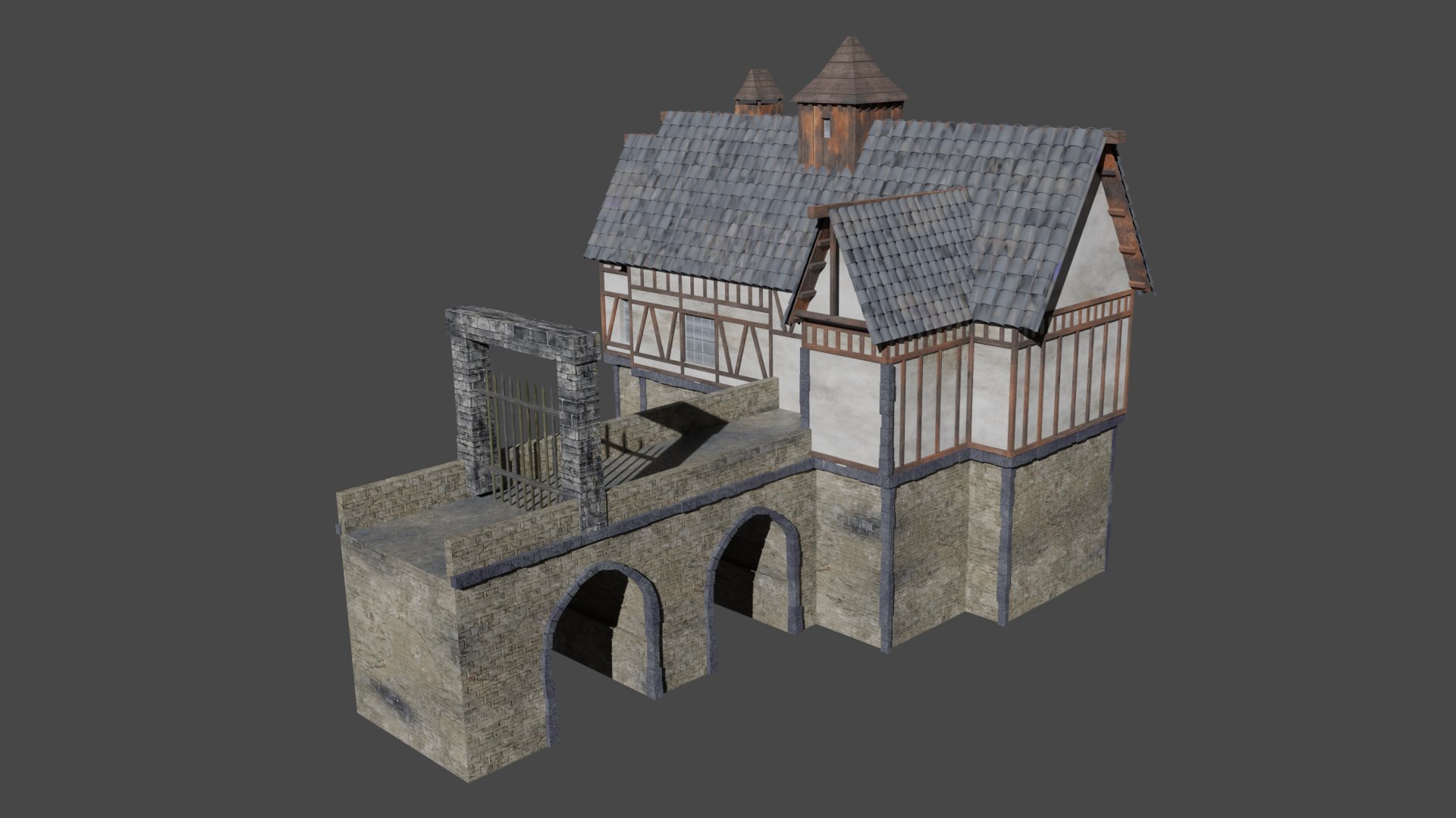 3D Medieval building - TurboSquid 2014331