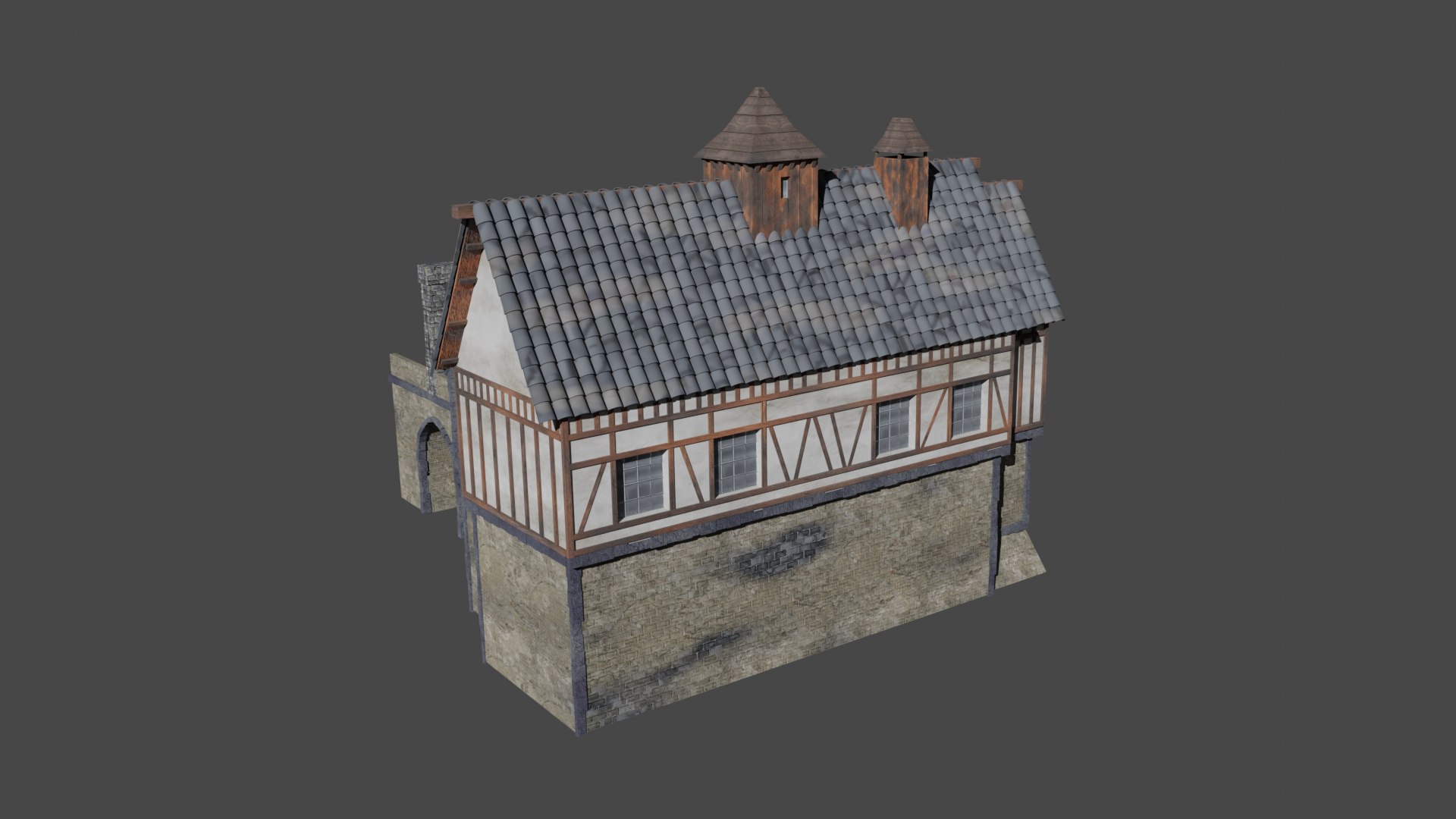 3D Medieval building - TurboSquid 2014331