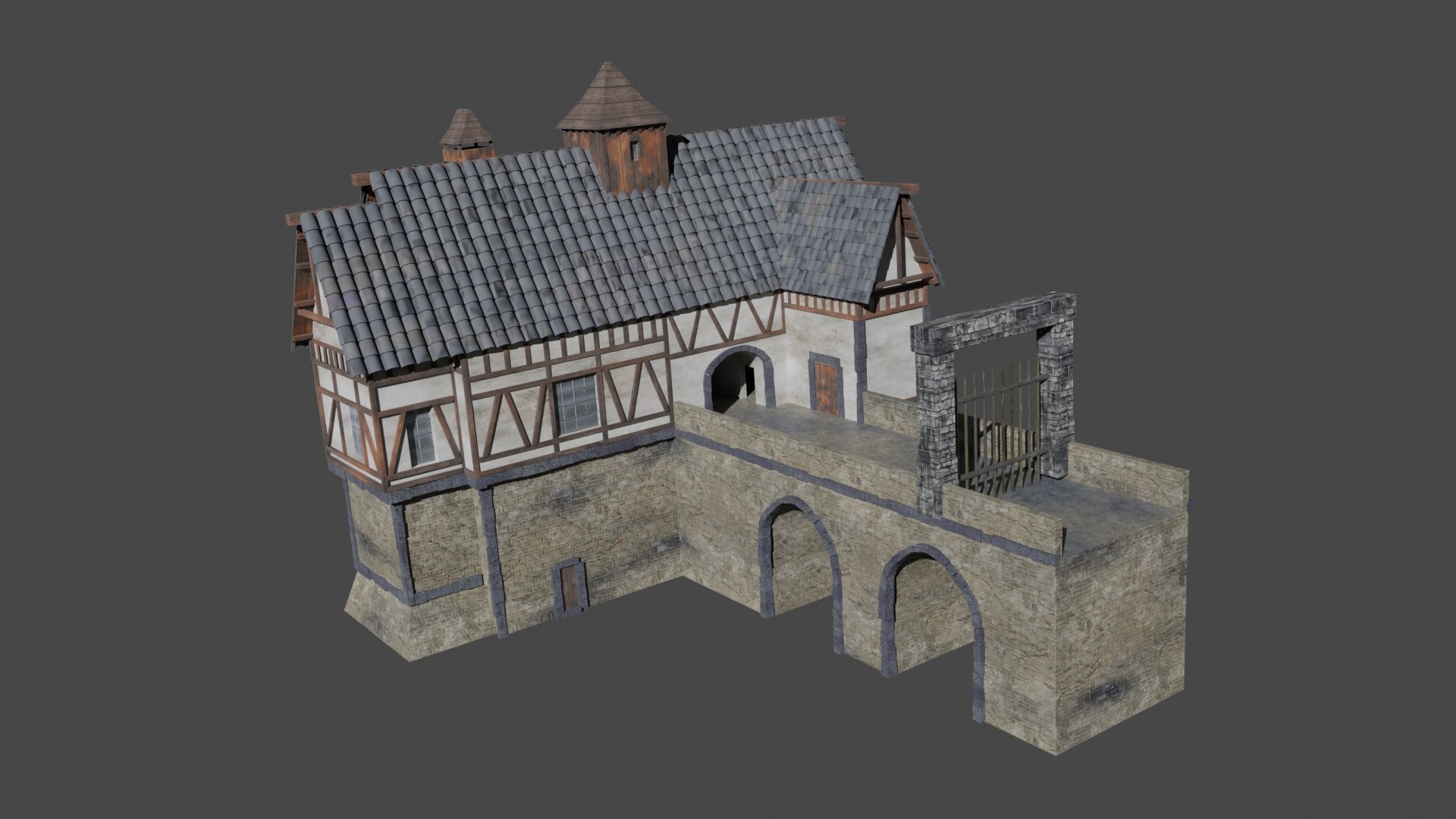 3D Medieval building - TurboSquid 2014331