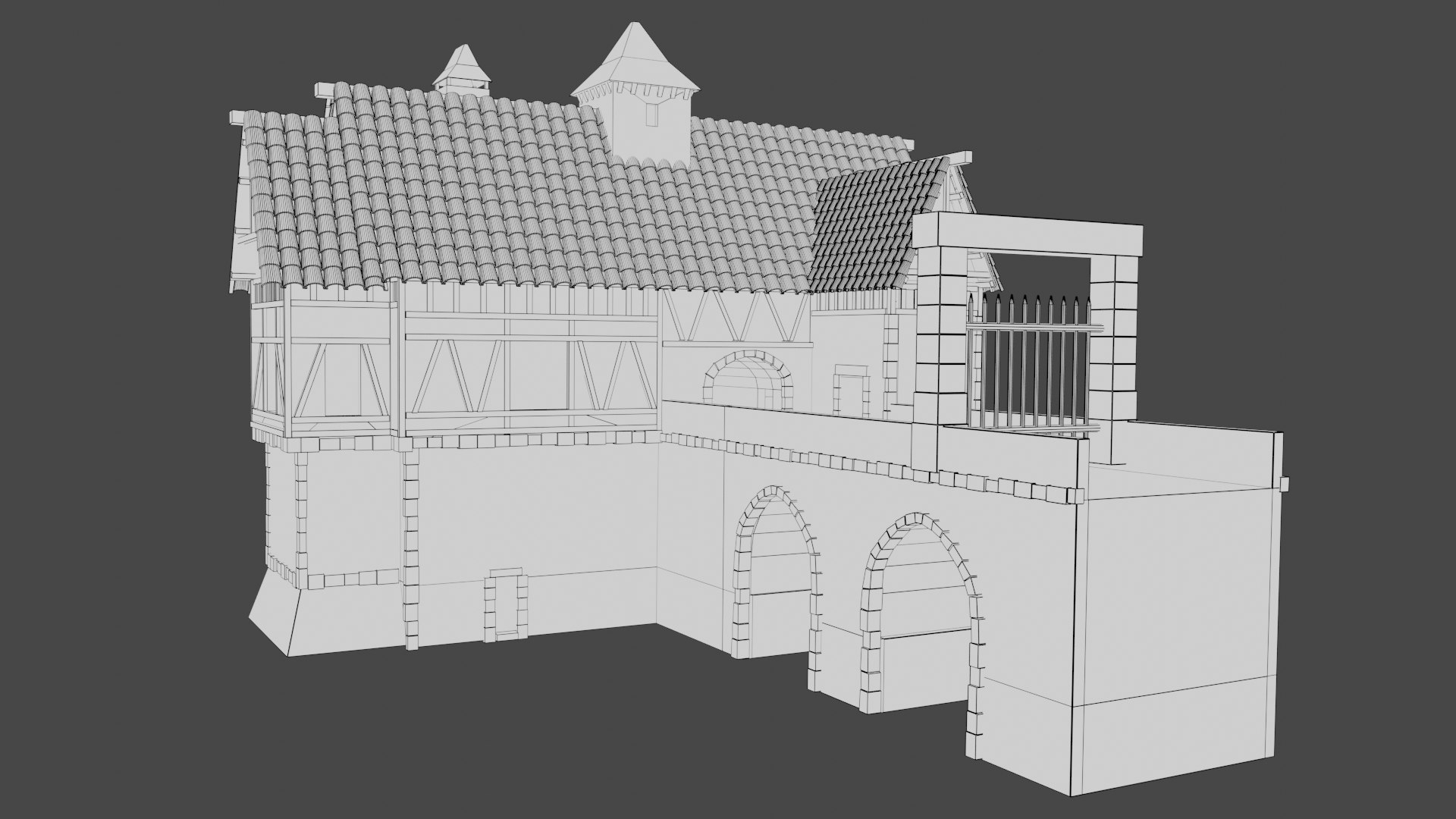 3D Medieval building - TurboSquid 2014331