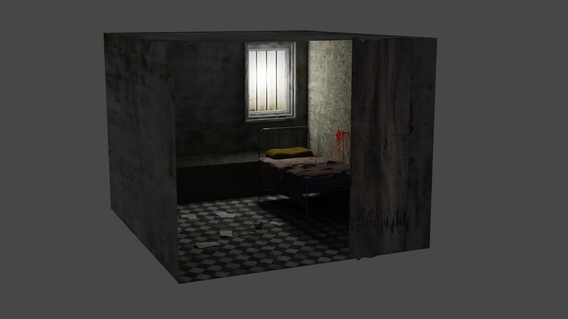 3D Abandoned Mental Asylum - TurboSquid 1828350