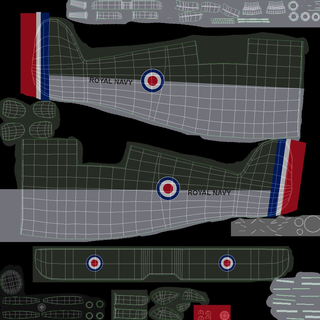 3D British Royal Navy Biplane - TurboSquid 1992891