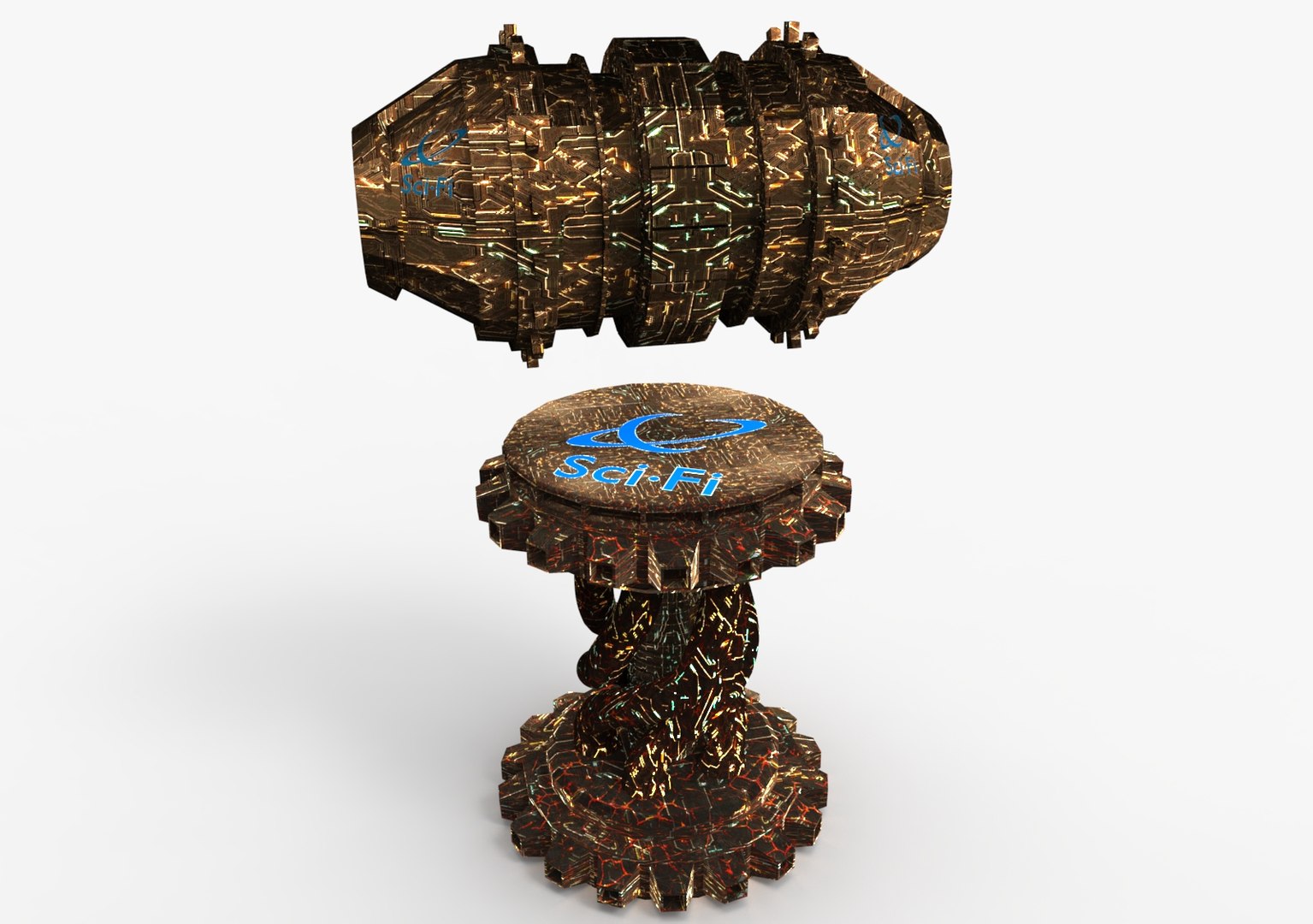 3d Sci Fi Bomb