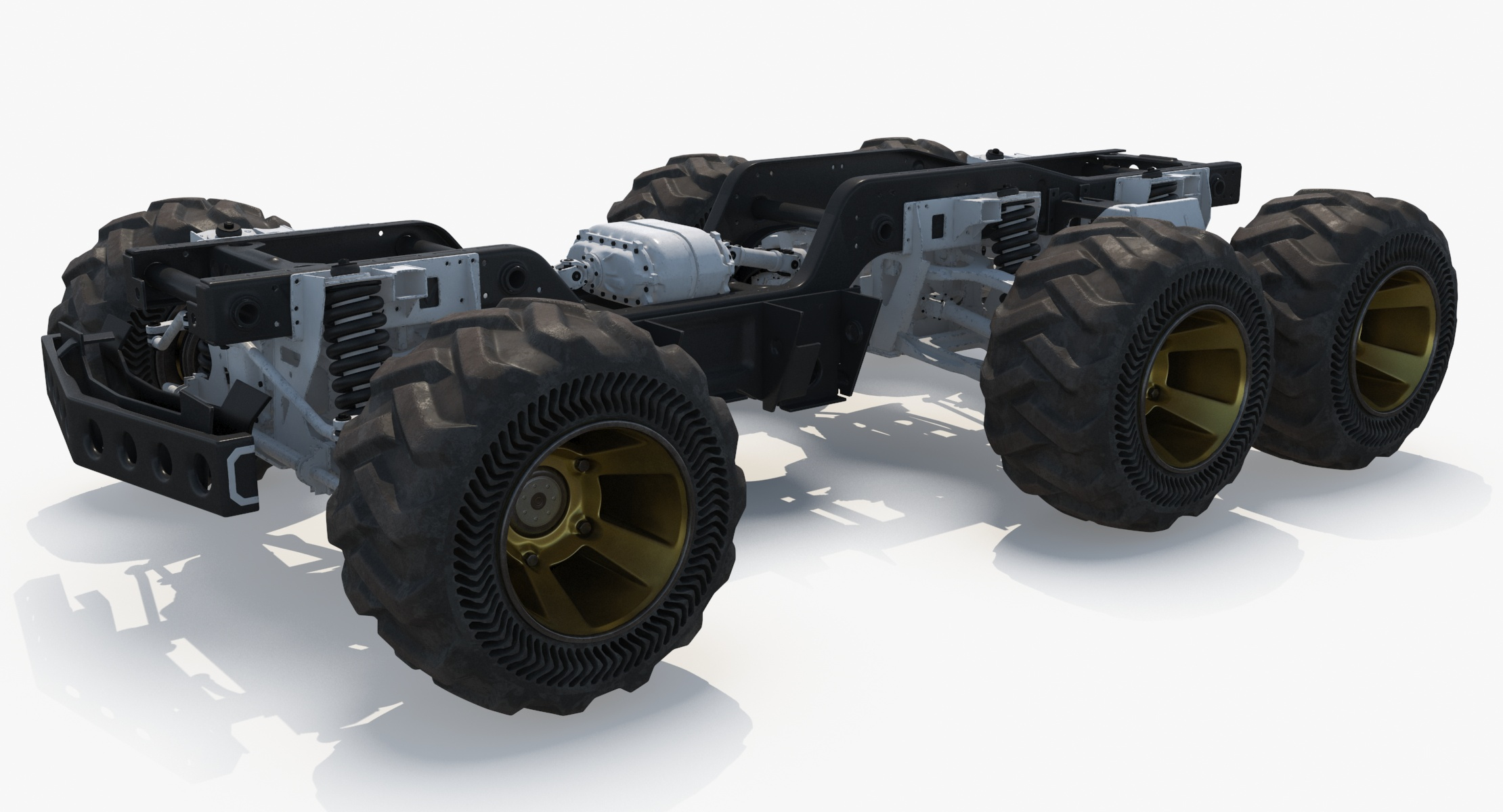 modelo 3d Chasis del Surface Rover de colonización espacial limpio y ...