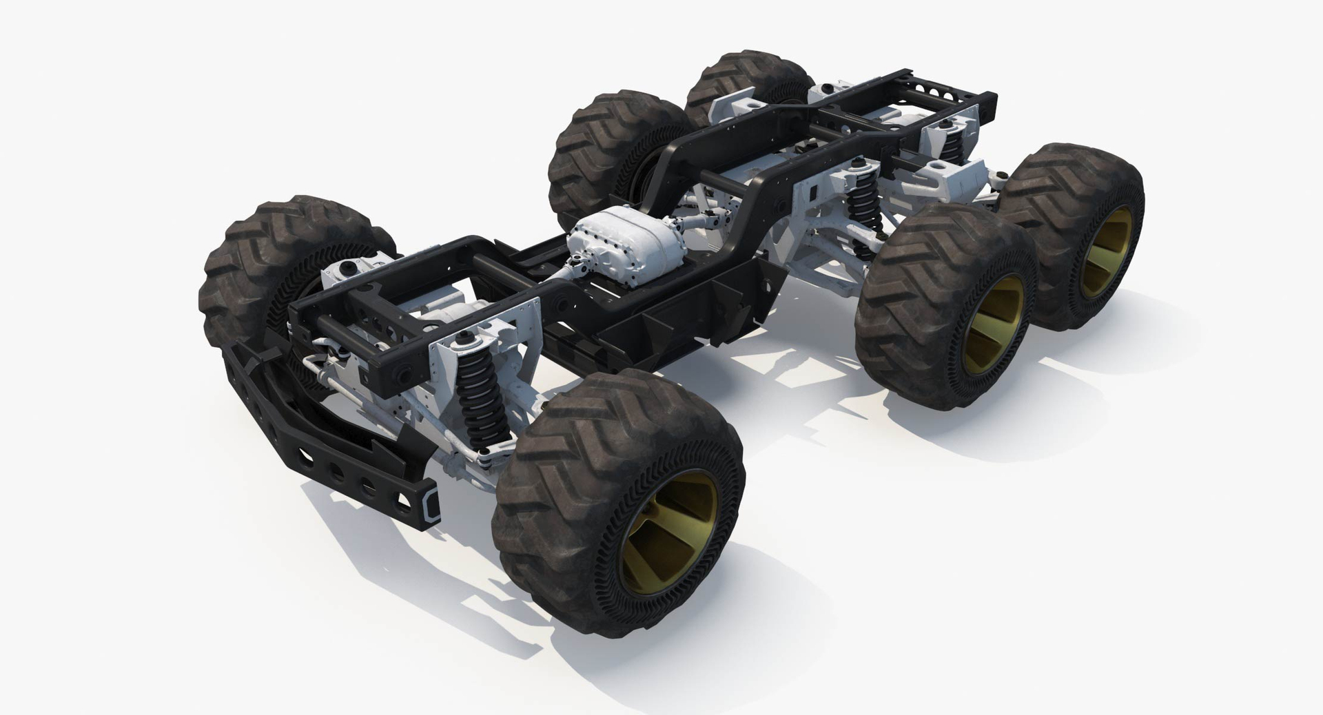 3D Space Colonization Surface Rover Chassis Clean And Dirty ...