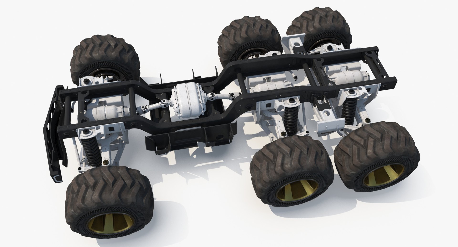 3D Space Colonization Surface Rover Chassis Clean and Dirty ...
