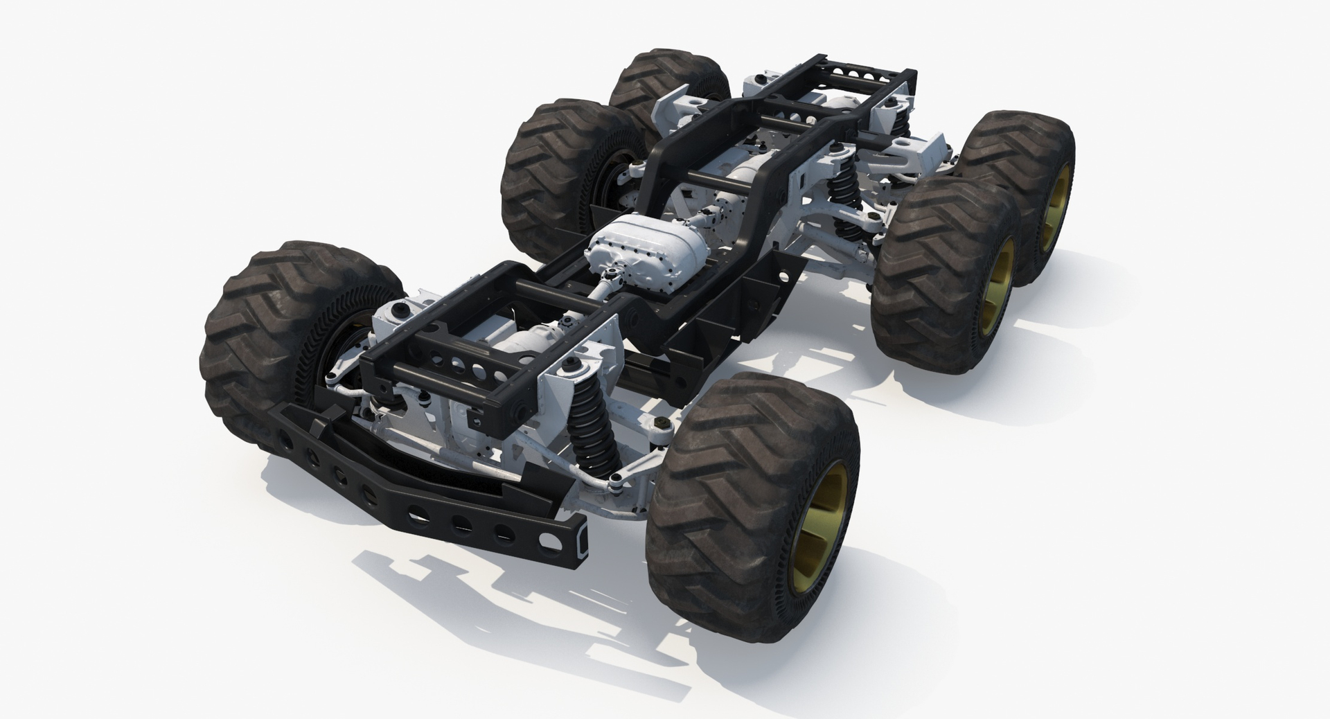 3D Space Colonization Surface Rover Chassis Clean And Dirty ...