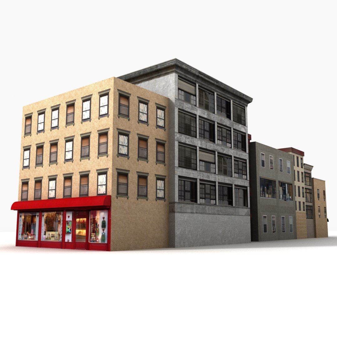 City building blocks 3D model - TurboSquid 1212361