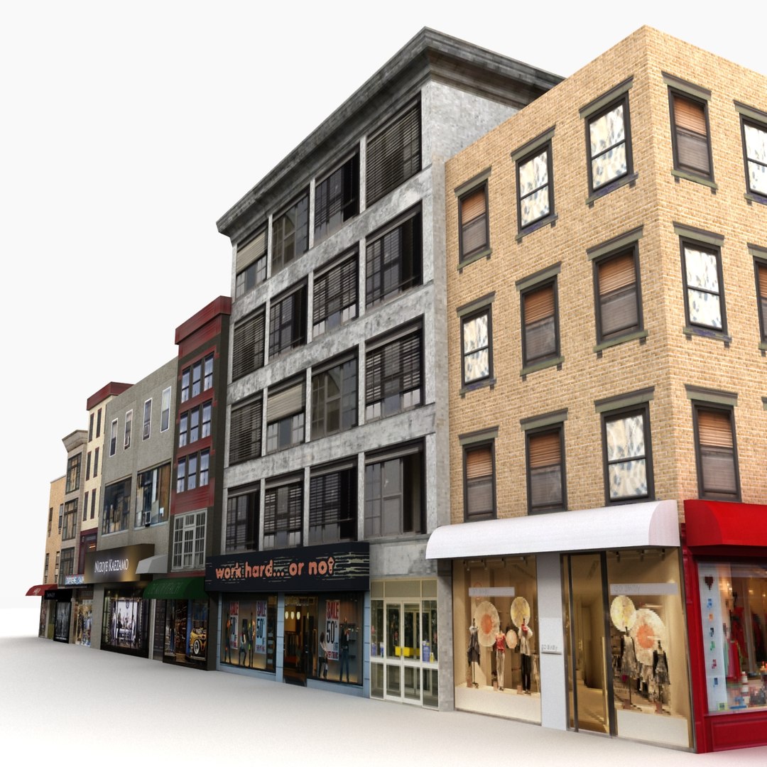 City building blocks 3D model - TurboSquid 1212361