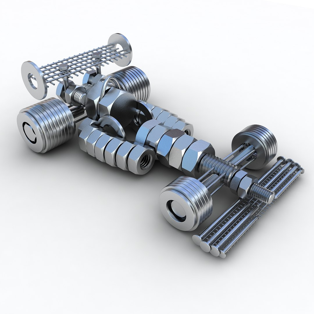 3d Model Bolts Nuts Formula