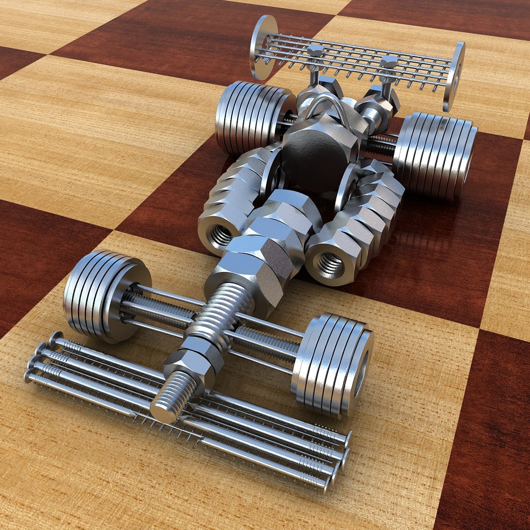 3d Model Bolts Nuts Formula