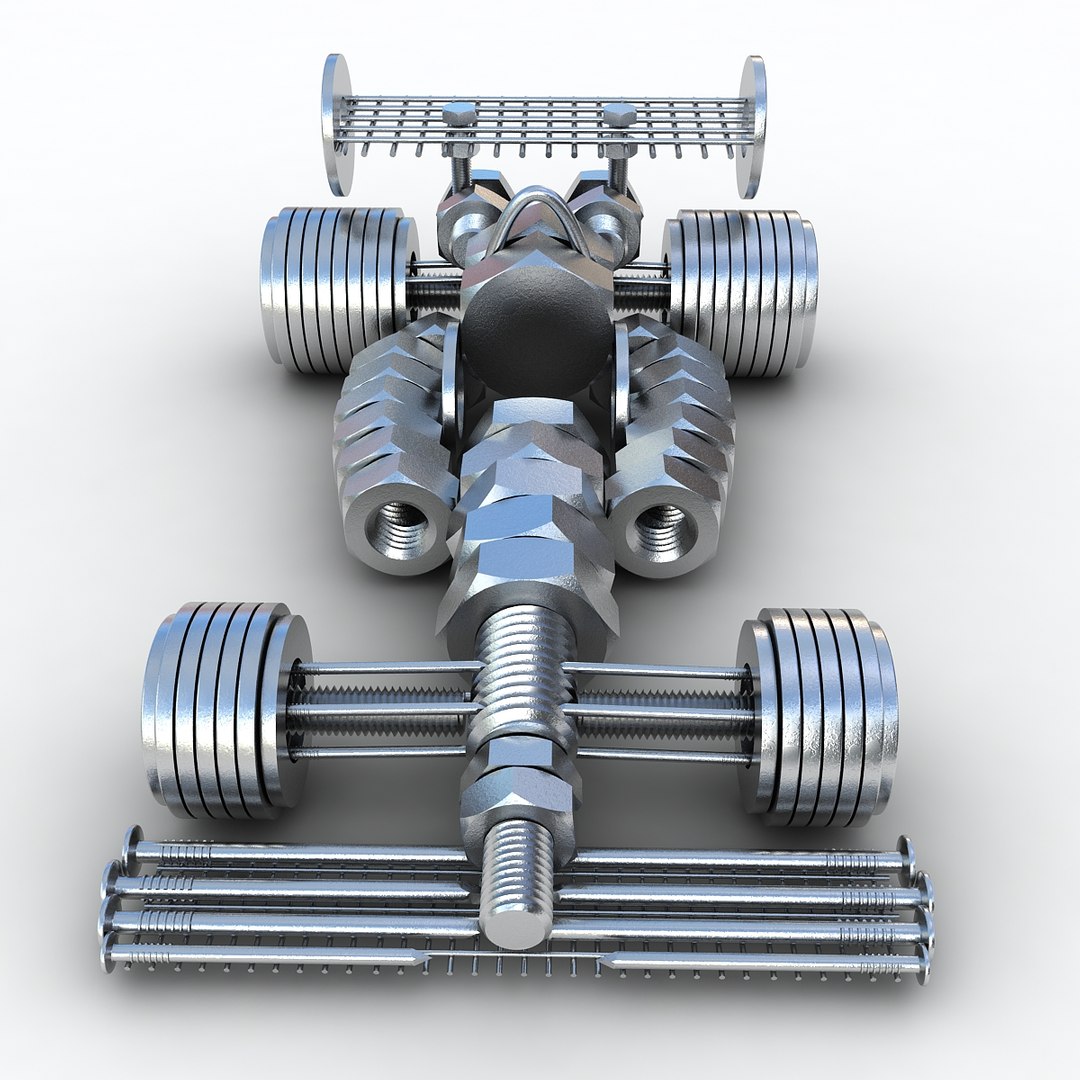 3d Model Bolts Nuts Formula