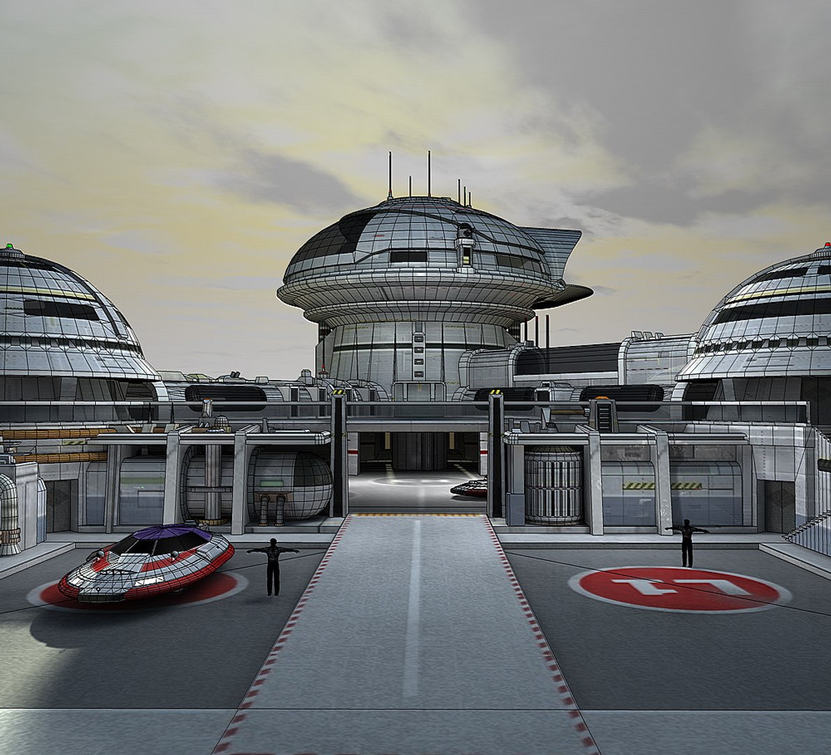 3d Model Station Base