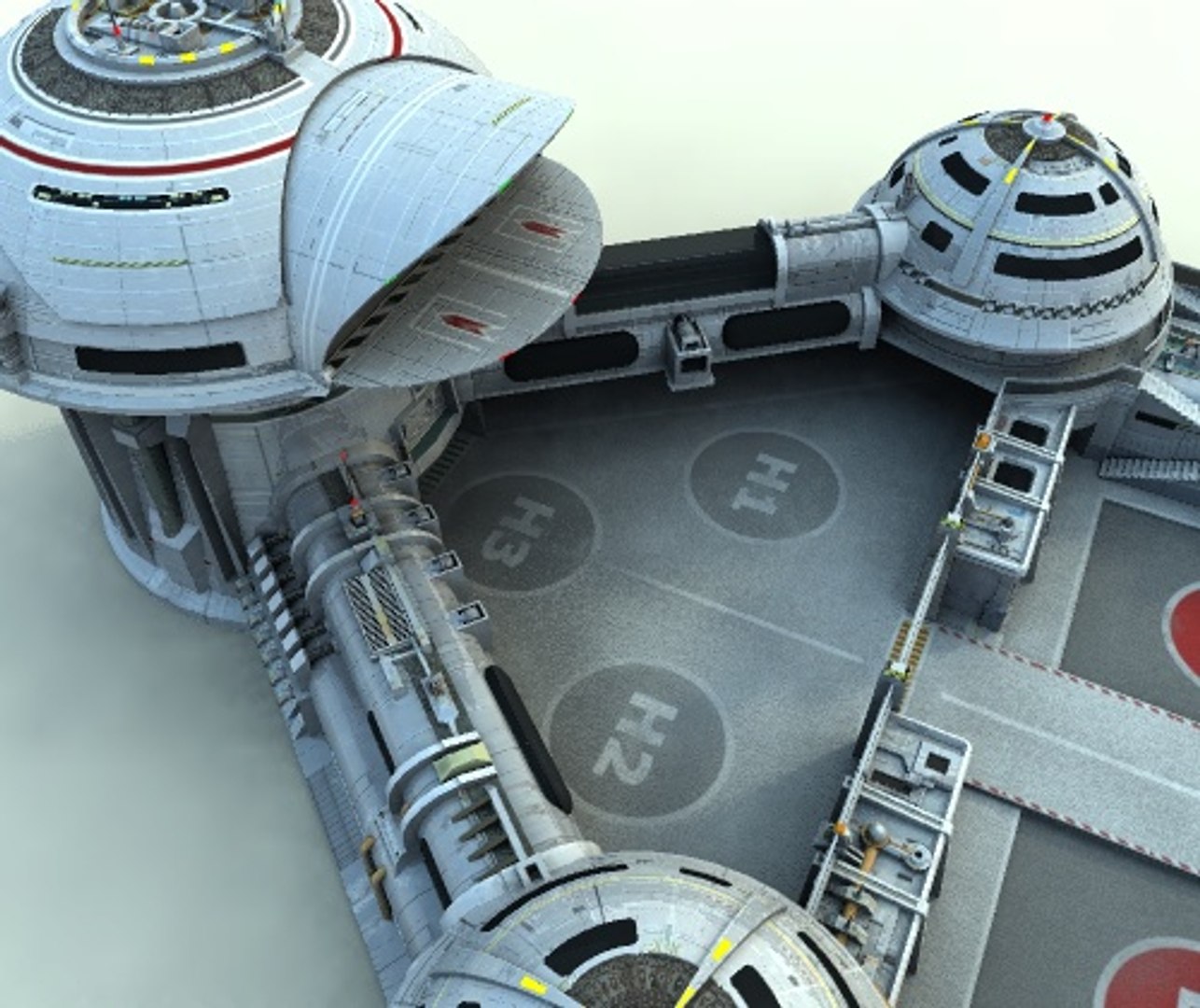 3d Model Station Base