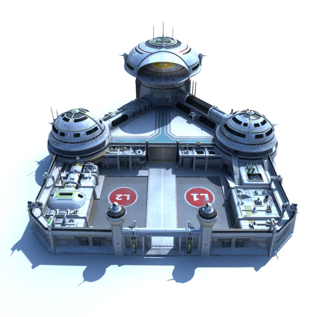 3d Model Station Base