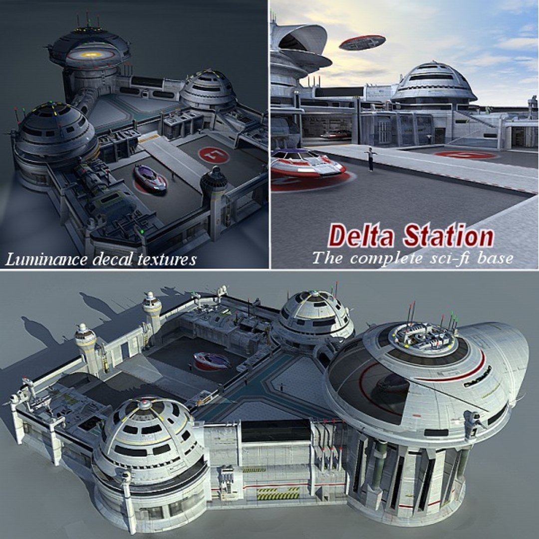 3d Model Station Base