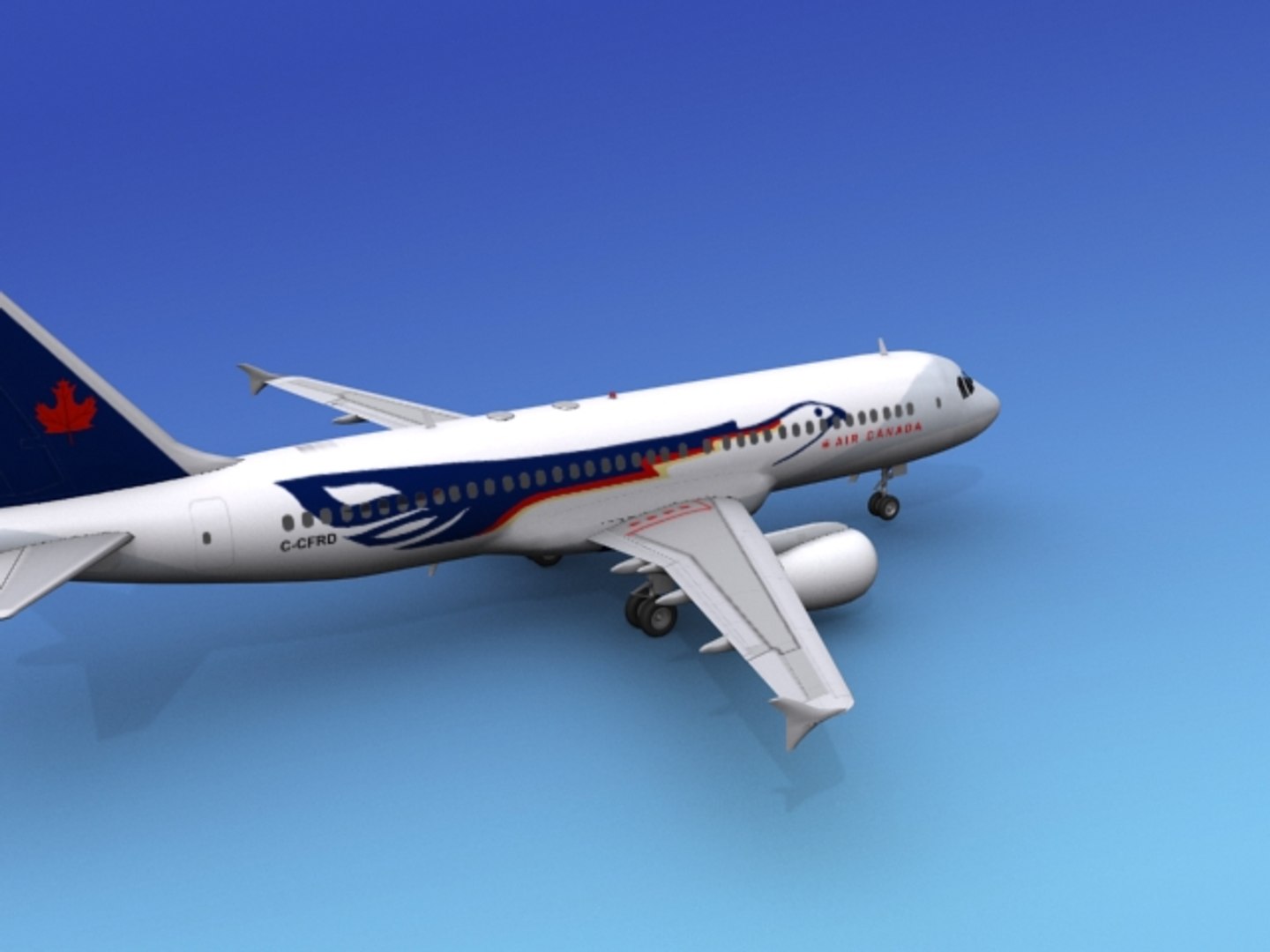 3d Airline Airbus Model