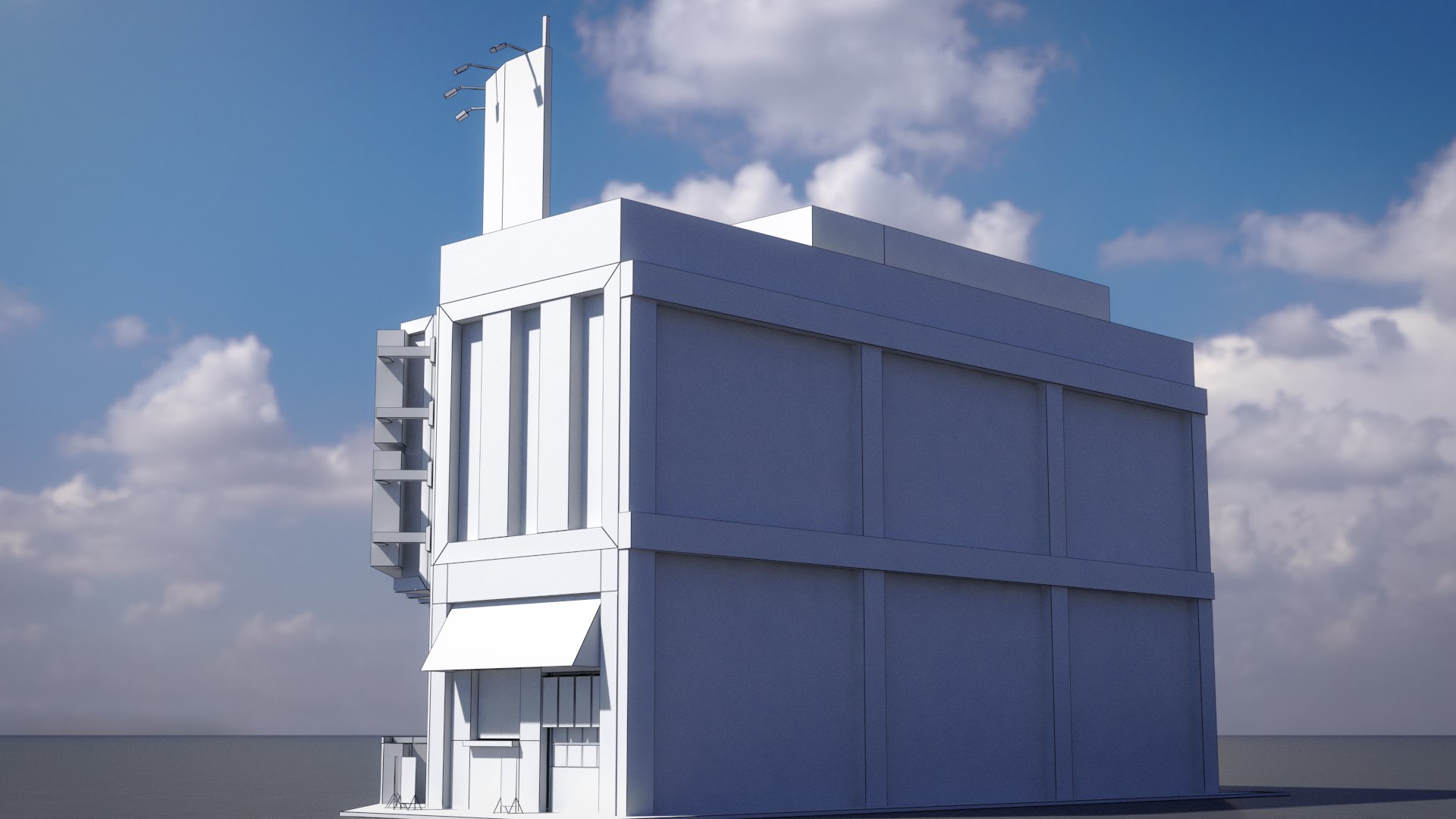 Japanese Building 0010 Model - TurboSquid 2357029