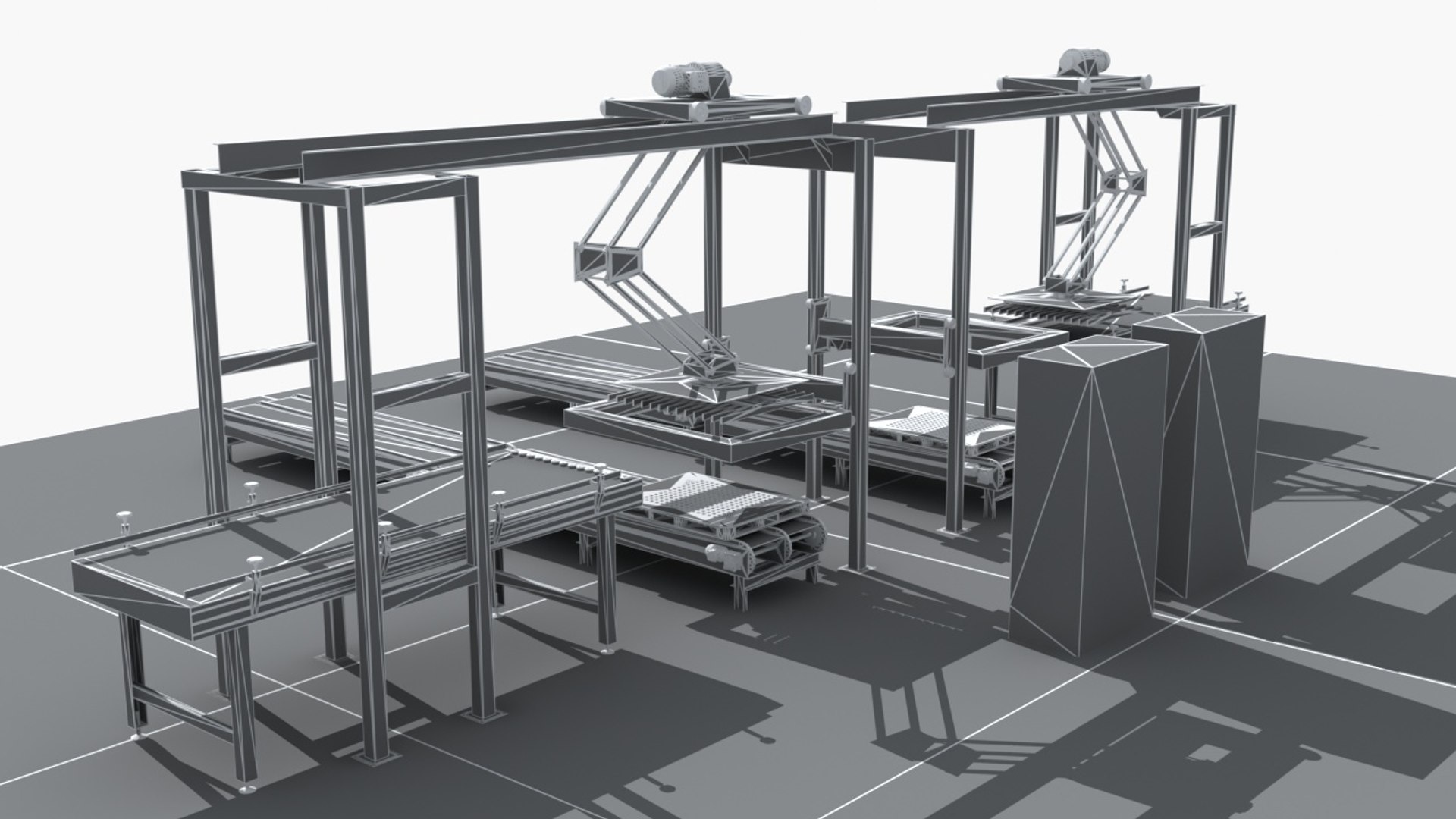 Industrial Equipment 35 - Pallet Stacker Assembly Line 3D - TurboSquid ...