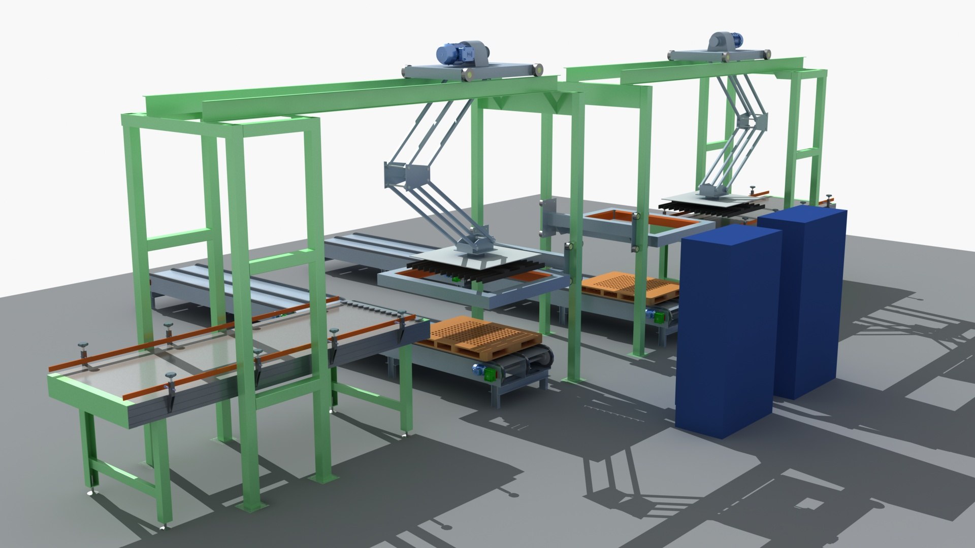 Industrial Equipment 35 - Pallet Stacker Assembly Line 3D - TurboSquid ...