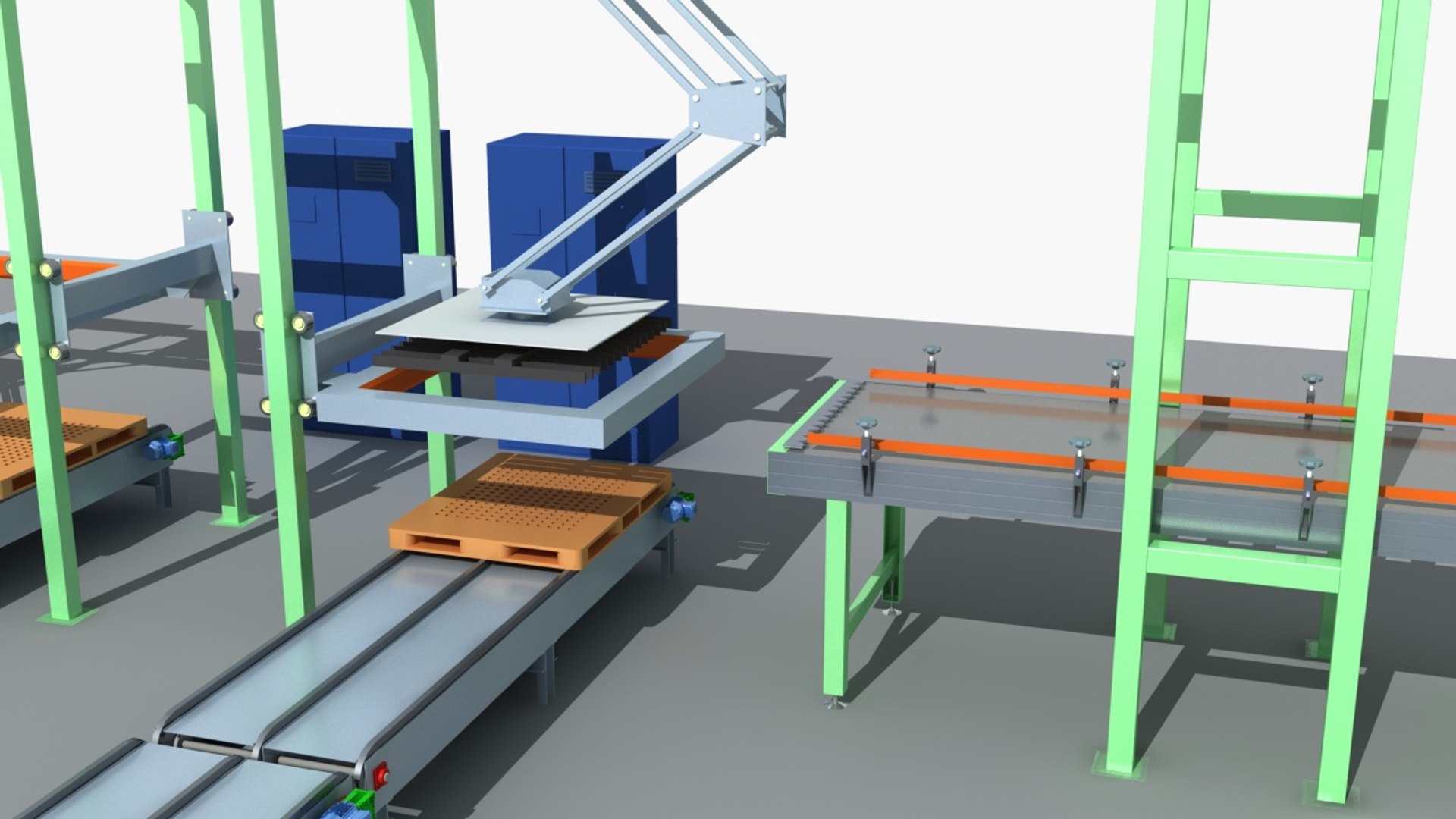 Industrial Equipment 35 - Pallet Stacker Assembly Line 3D - TurboSquid ...
