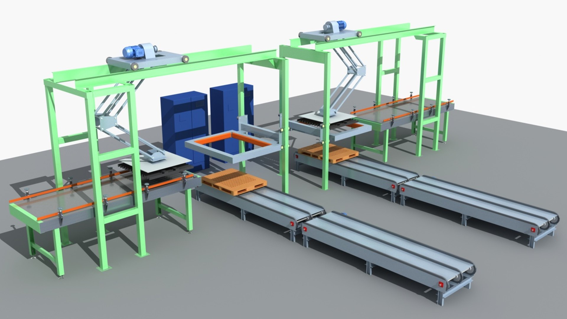Industrial Equipment 35 - Pallet Stacker Assembly Line 3D - TurboSquid ...