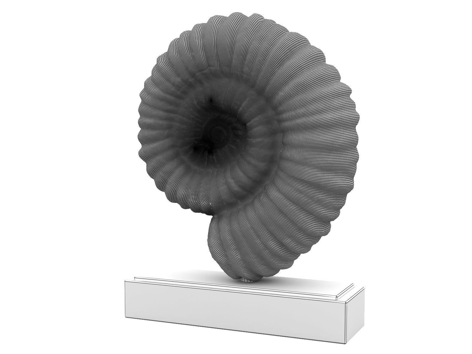 3D fossil iron-marble shell sculpture model - TurboSquid 1226067