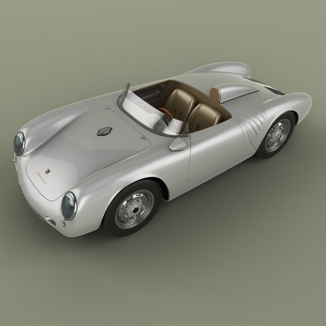 3D 1957 Porsche 550 Spyder - TurboSquid 1462442