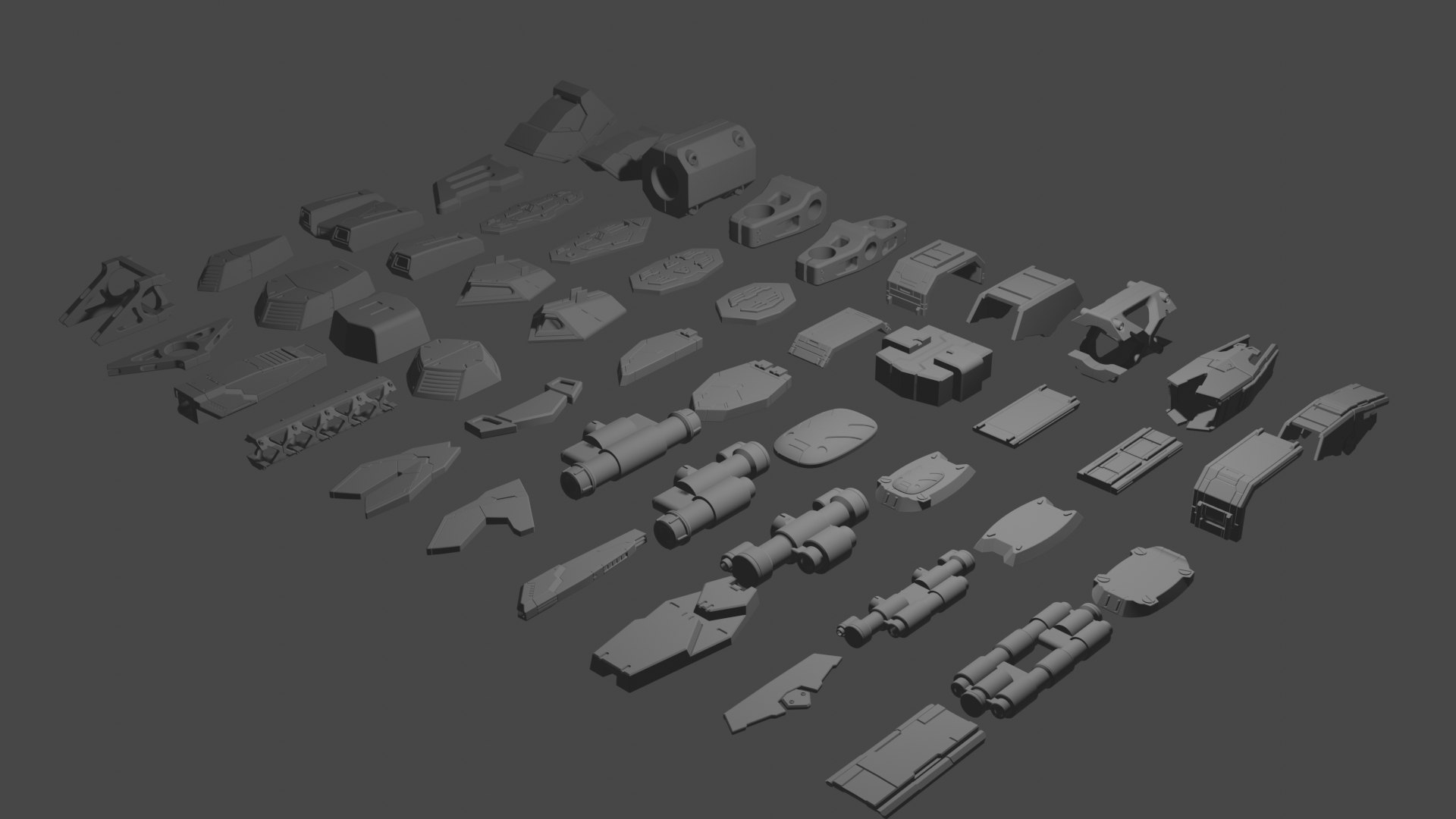 500 piece SCI-FI kitbashing set 3D - TurboSquid 2096732