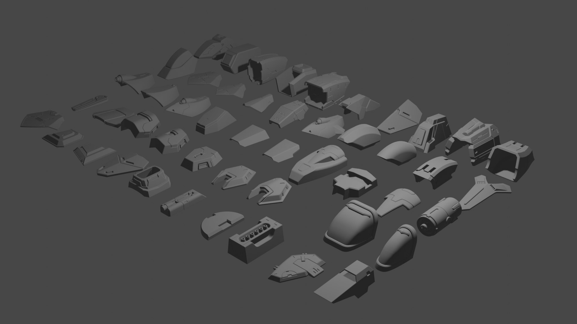 500 piece SCI-FI kitbashing set 3D - TurboSquid 2096732