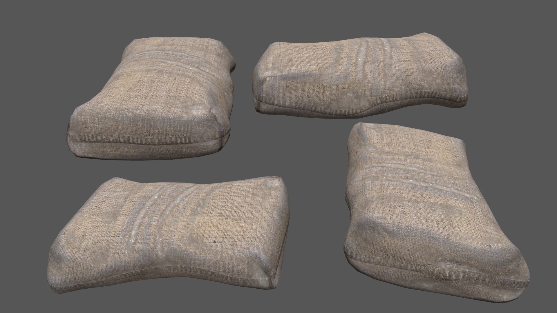 3D Sandbag Sand Bag Model - TurboSquid 1266607