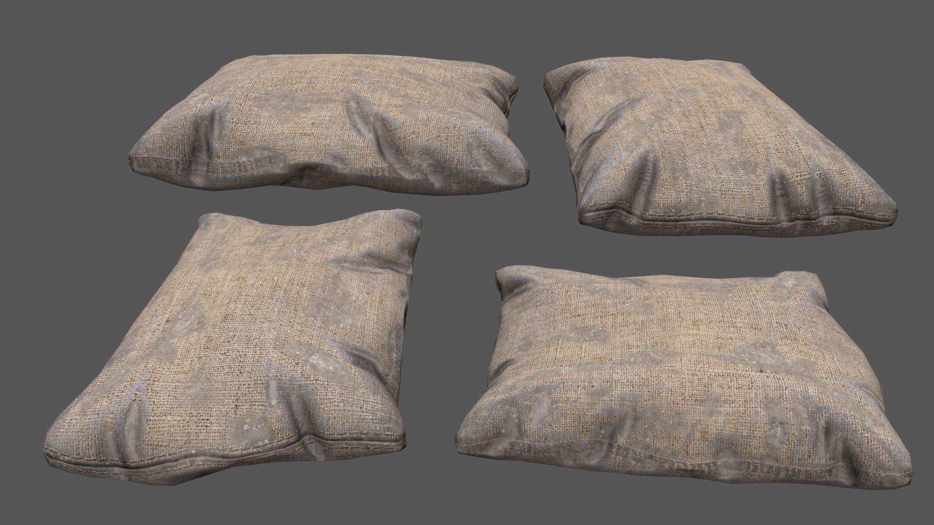 3D Sandbag Sand Bag Model - TurboSquid 1266607