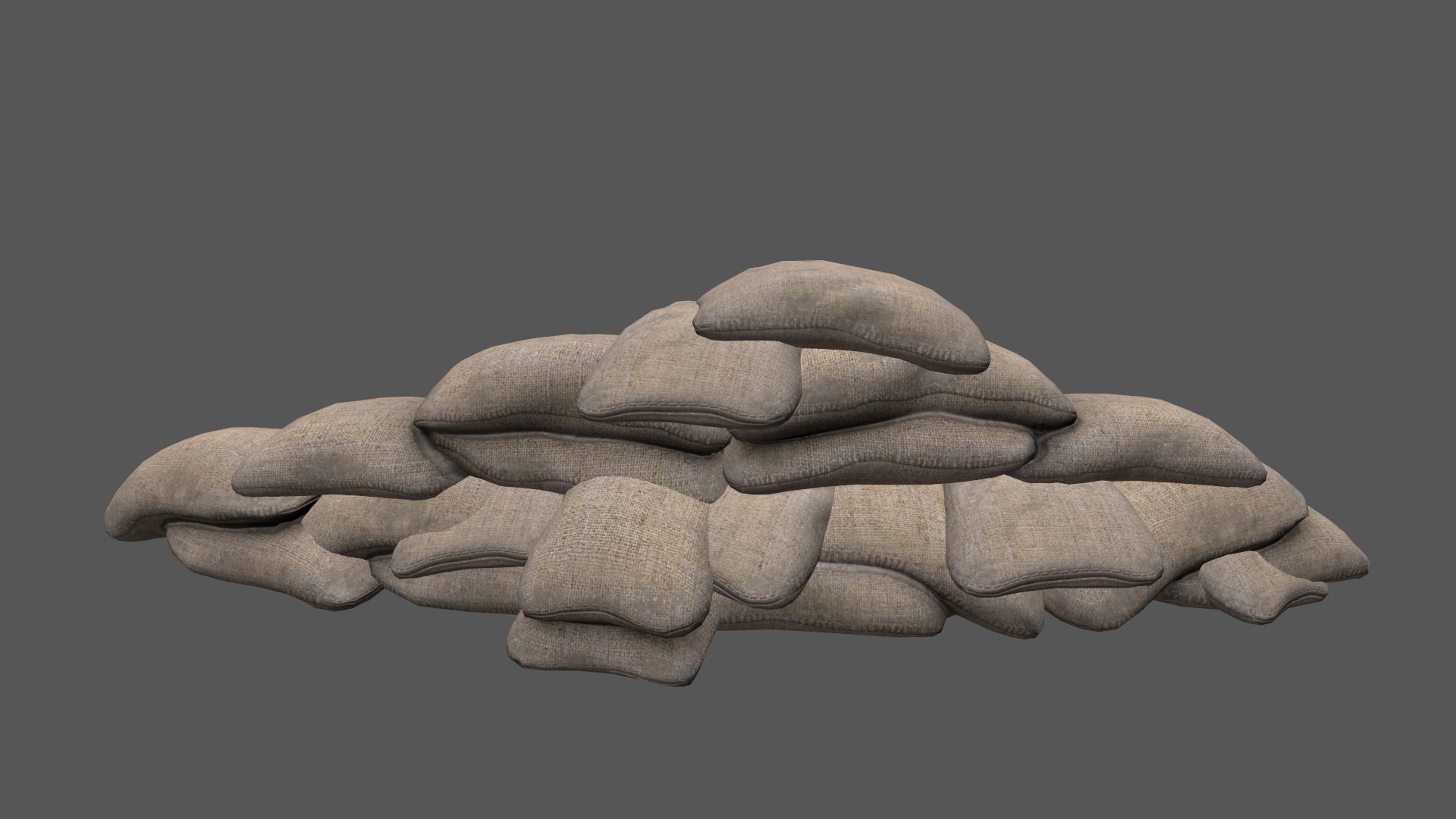 3D Sandbag Sand Bag Model - TurboSquid 1266607