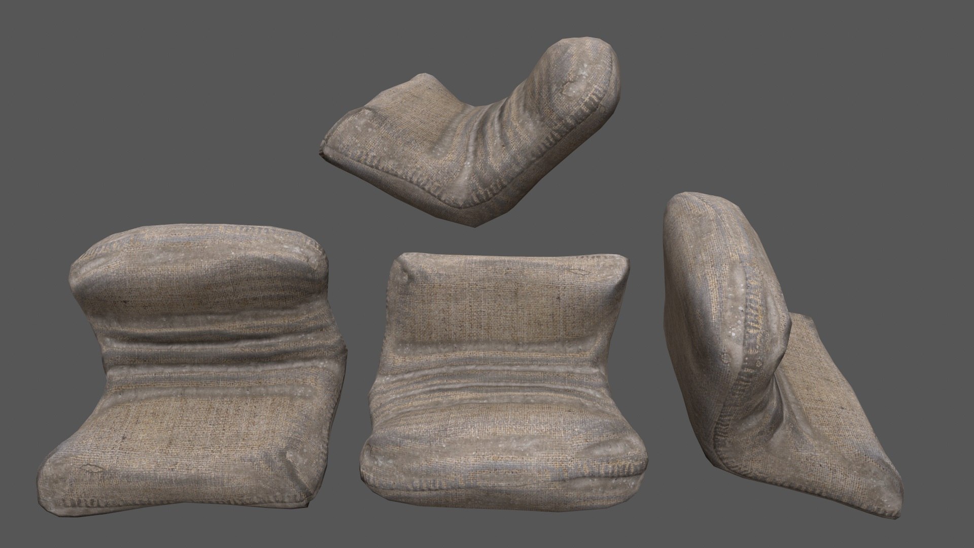 3D Sandbag Sand Bag Model - TurboSquid 1266607
