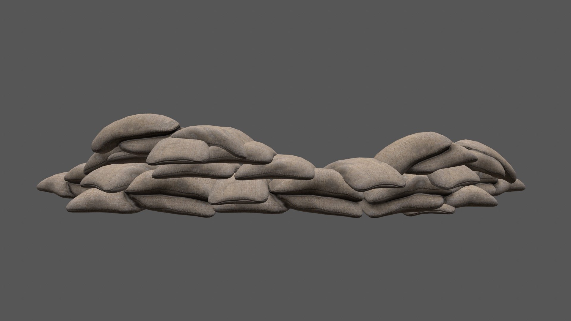 3D Sandbag Sand Bag Model - TurboSquid 1266607